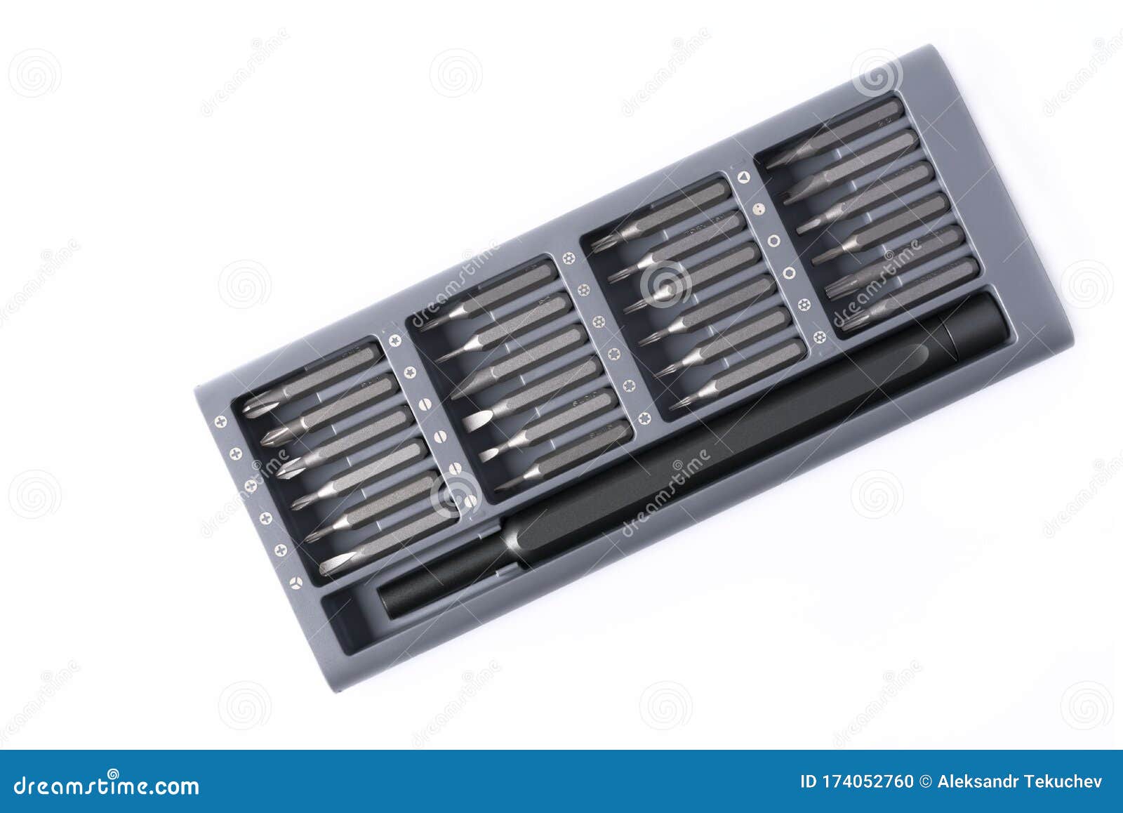 A Set of Bits of Different Sizes and Shapes Stock Photo - Image of ...