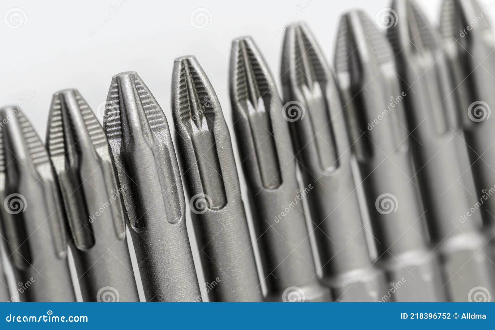 Set of Bits for the Screws. Selection of Replaceable Shapes and Bits ...