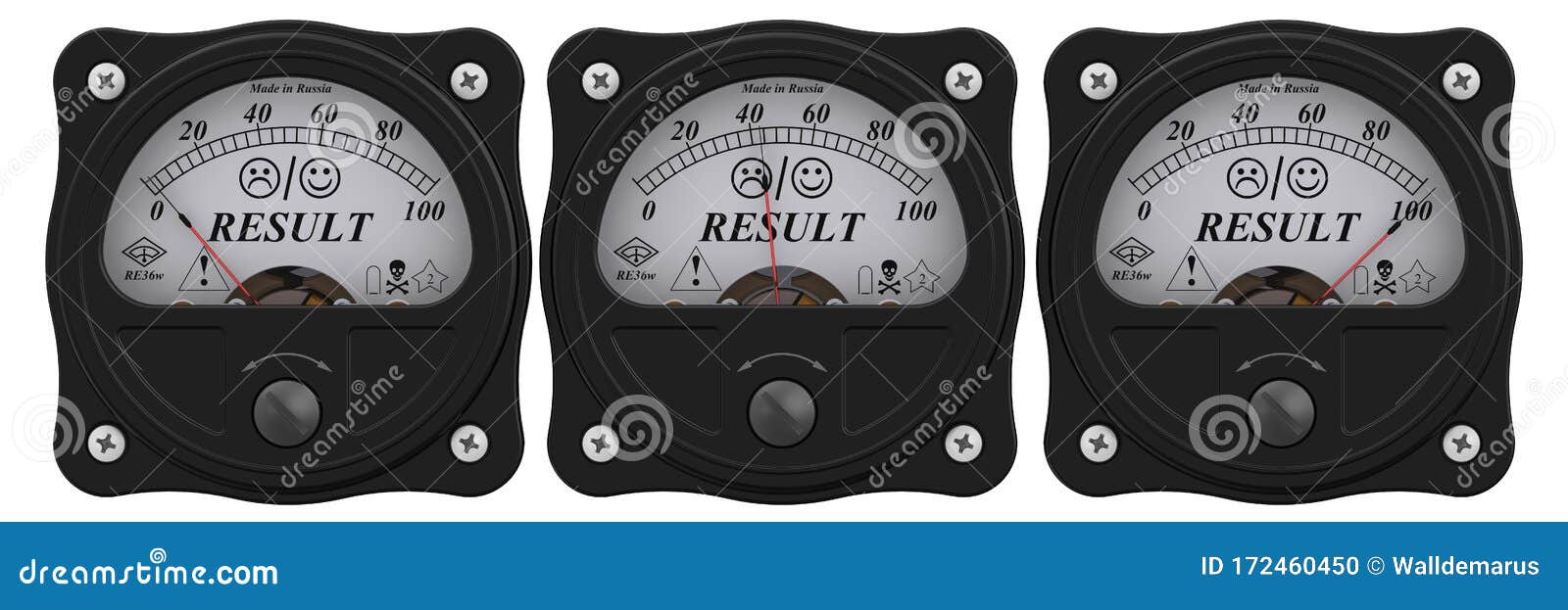 Indicator of result stock illustration. Illustration of generated ...