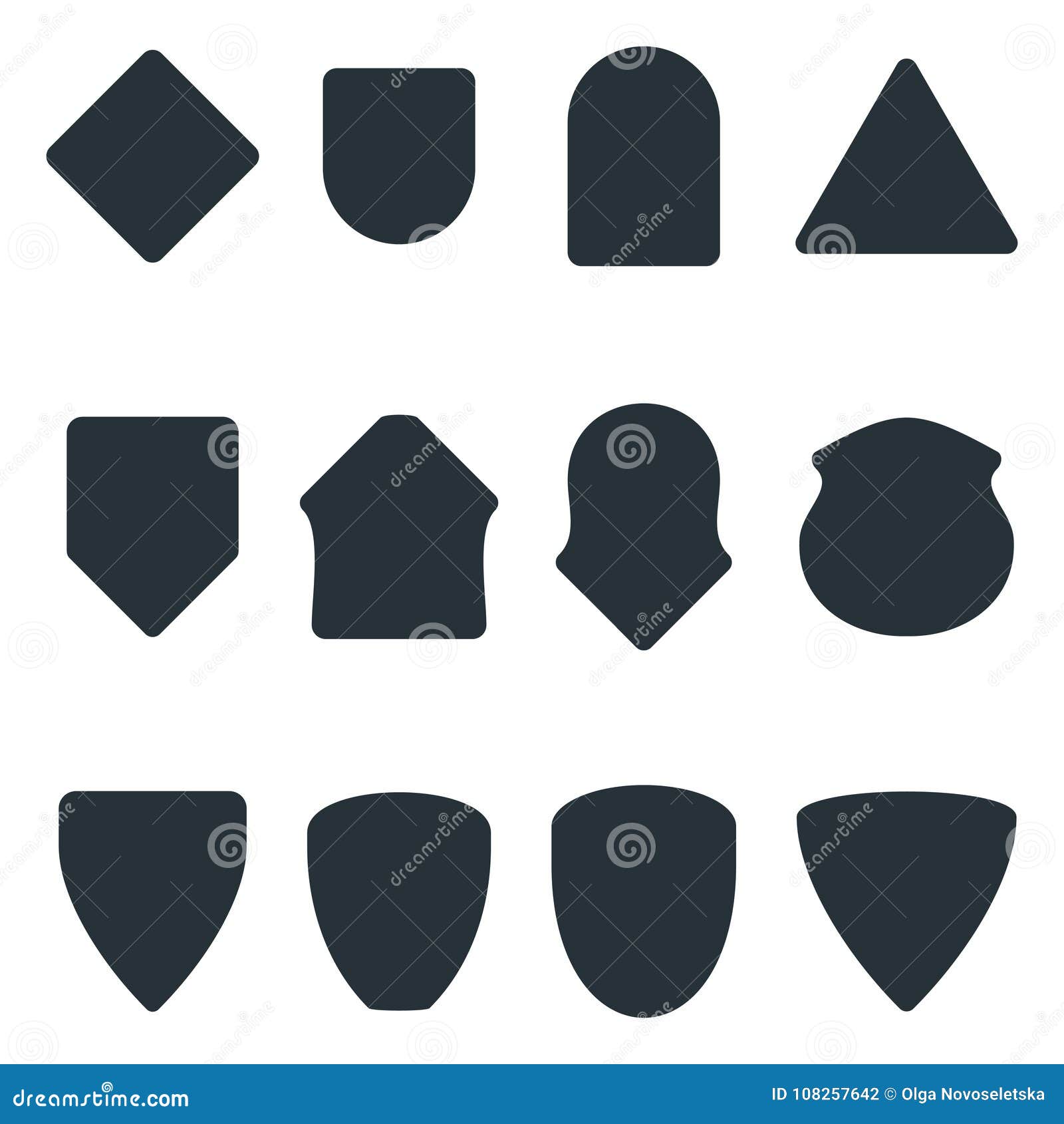 Set of black badge shape stock vector. Illustration of banner - 108257642 Set of black badge shape stock vector. Illustration of banner - 108257642