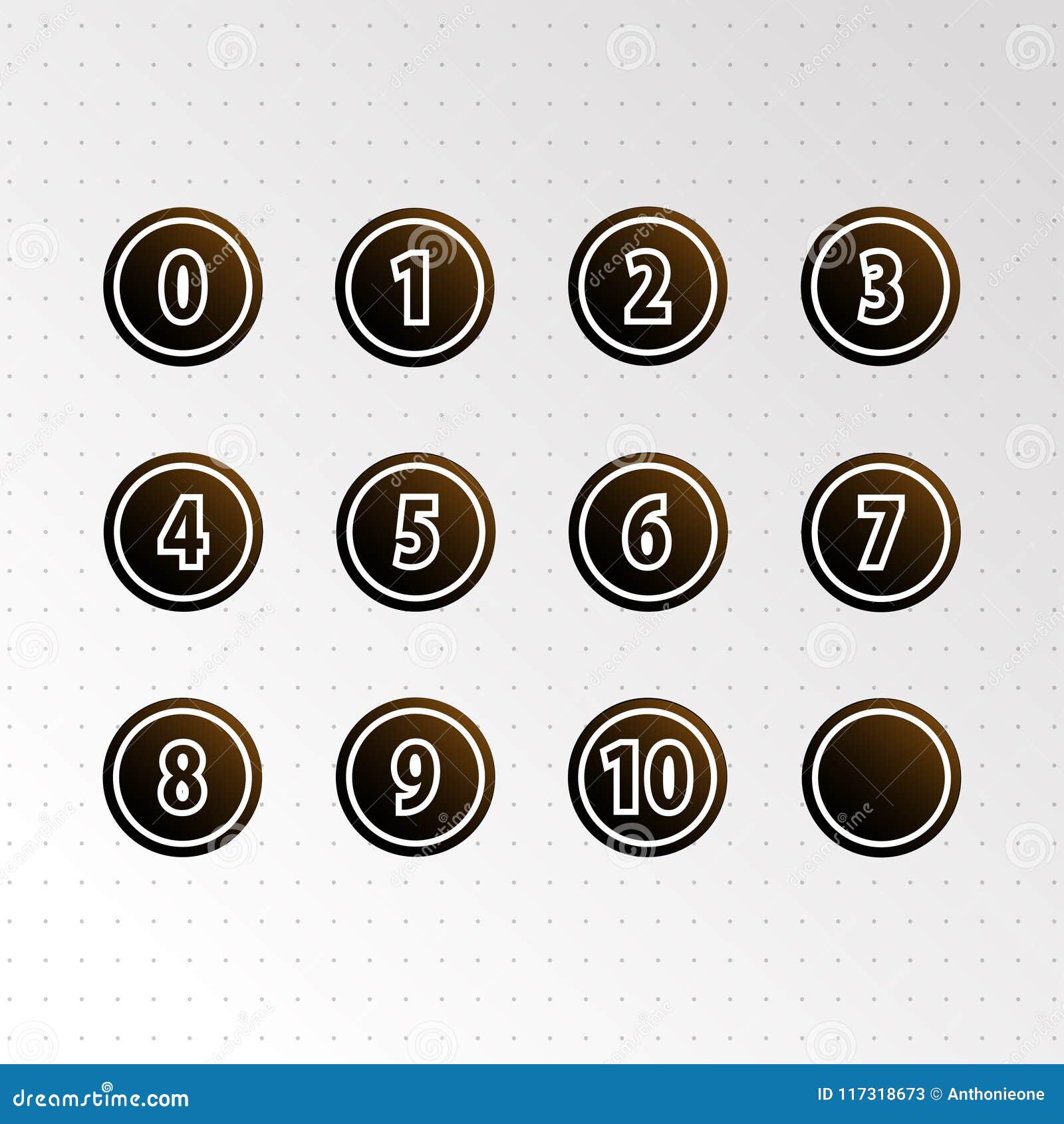 Circle Of Numbers With World Map Royalty-Free Stock Photo ...