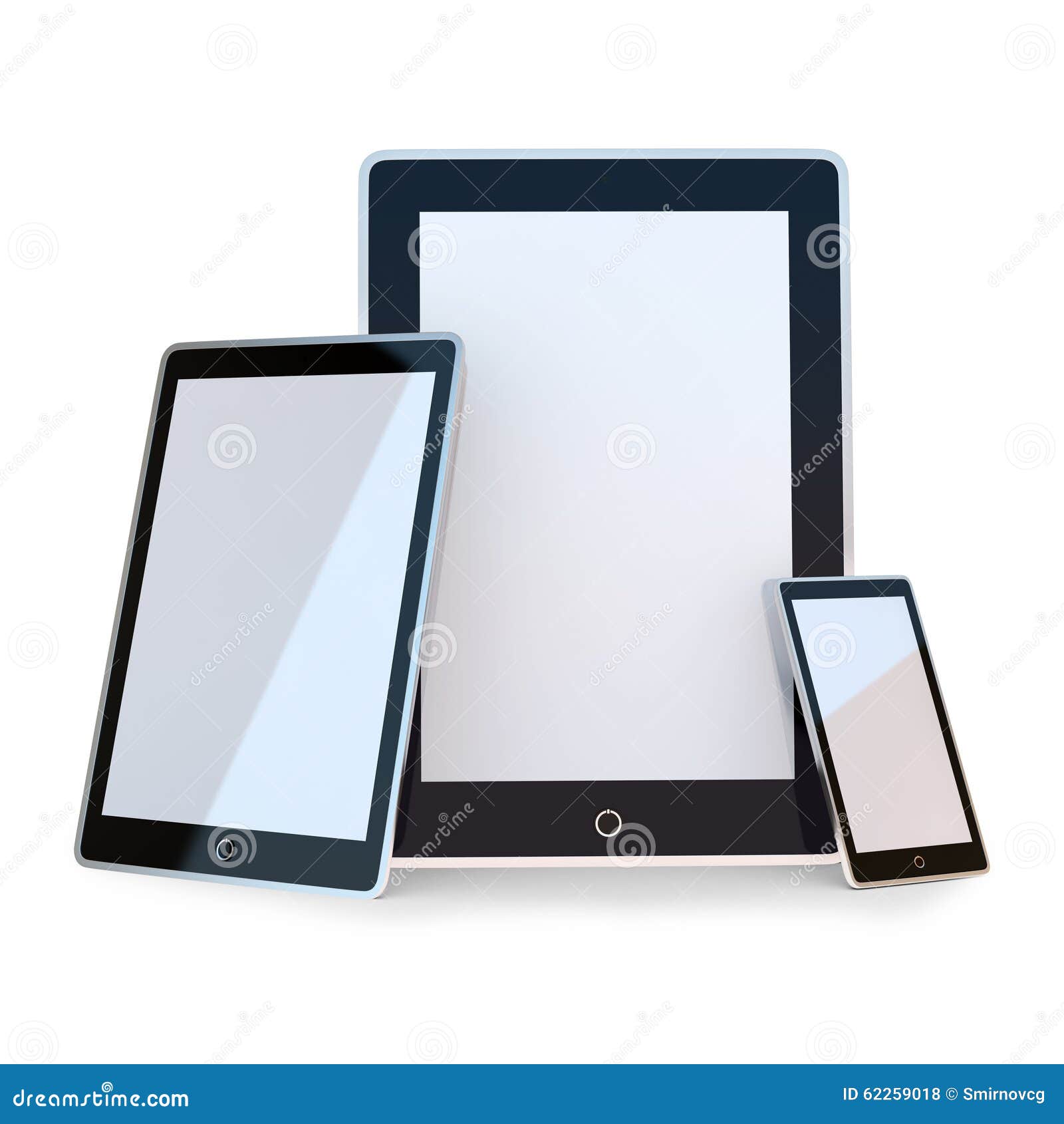 Set of Black Electronic Device Stock Illustration - Illustration of ...