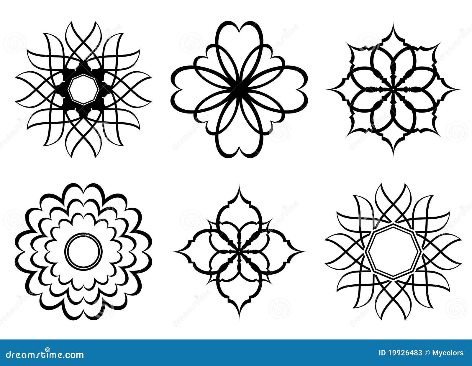 Set - Black Elements for Design - Eps Stock Vector - Illustration of ...