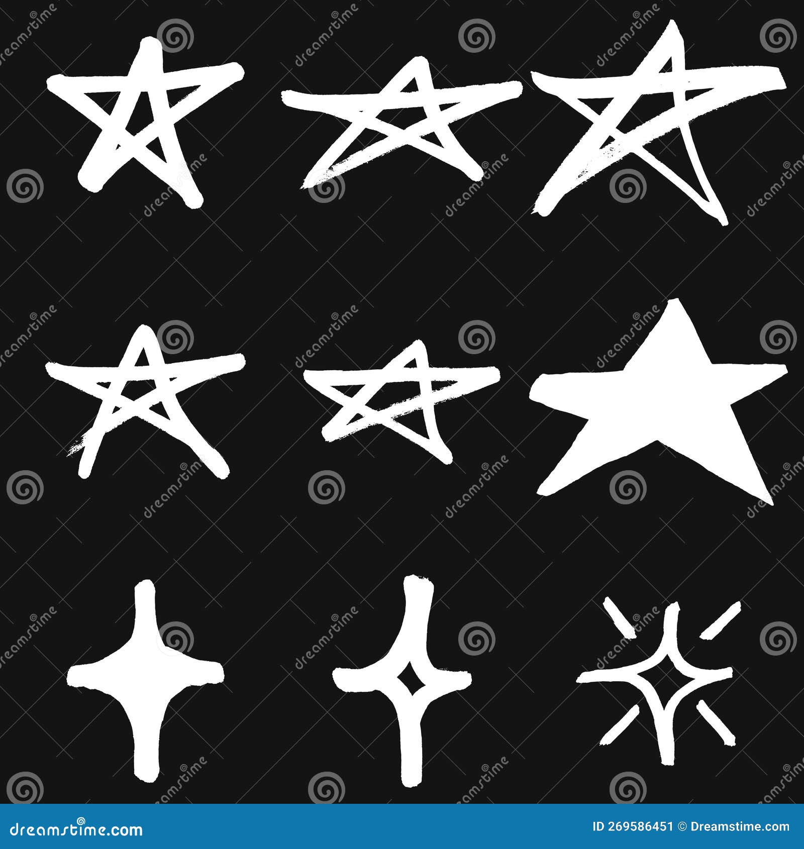 Set of Black Hand Drawn Vector Stars in Doodle Style Stock Vector ... Set of Black Hand Drawn Vector Stars in Doodle Style Stock Vector ...