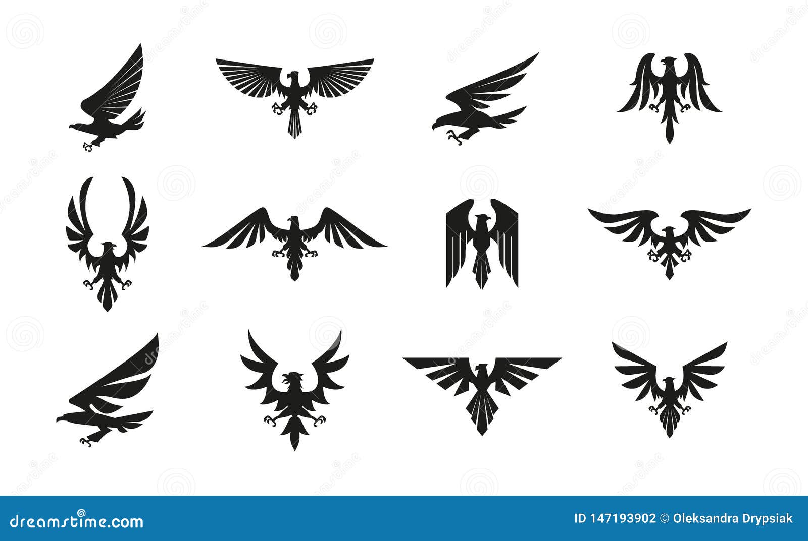 Eagle Symbols Cartoon Vector | CartoonDealer.com #30613451