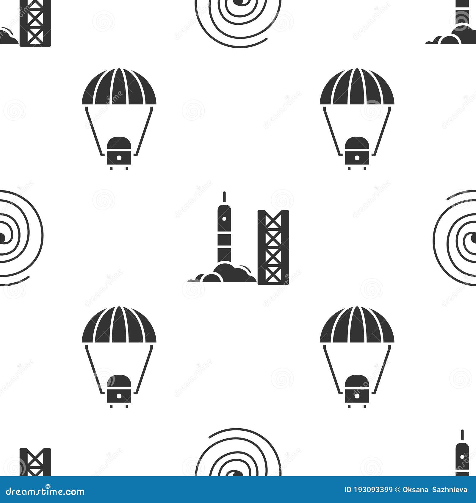 Set Black Hole, Rocket Launch from the Spaceport and Space Capsule and ...