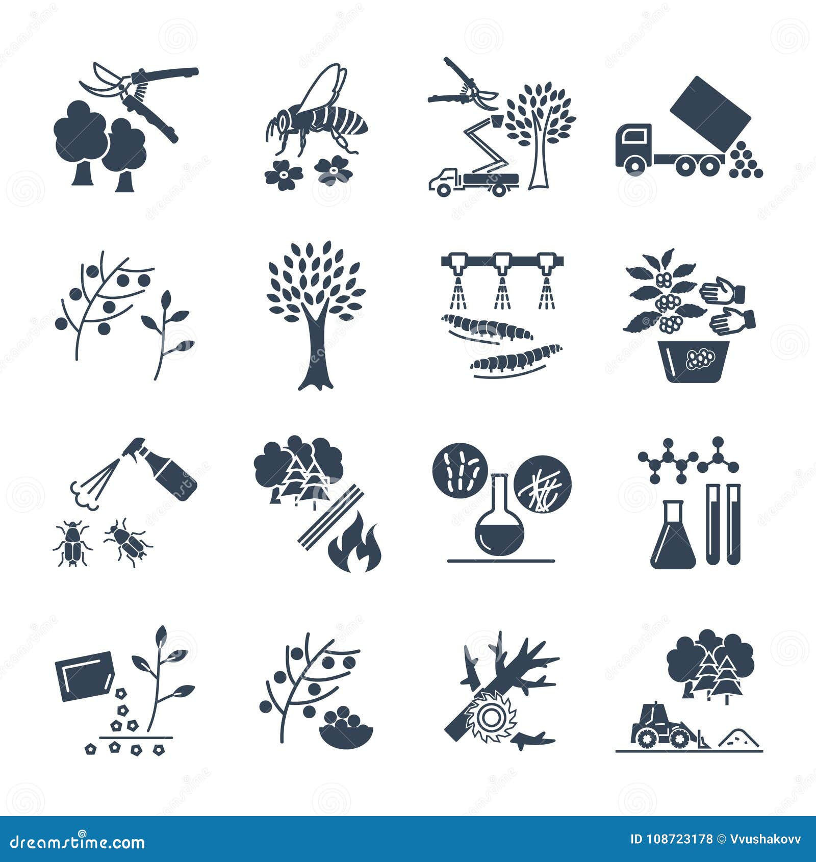 Farm Insect Icons Stock Illustrations – 2,331 Farm Insect Icons Stock ...