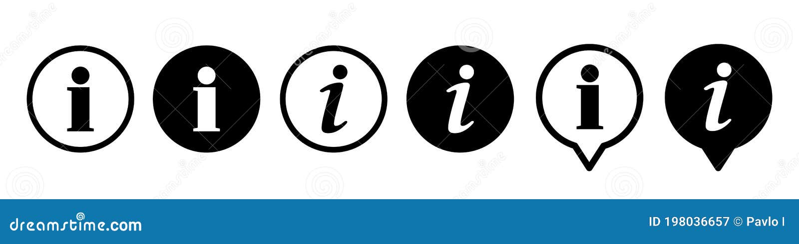 Set Black Information Icons. Info Button. Black Bubbles Pointers ...