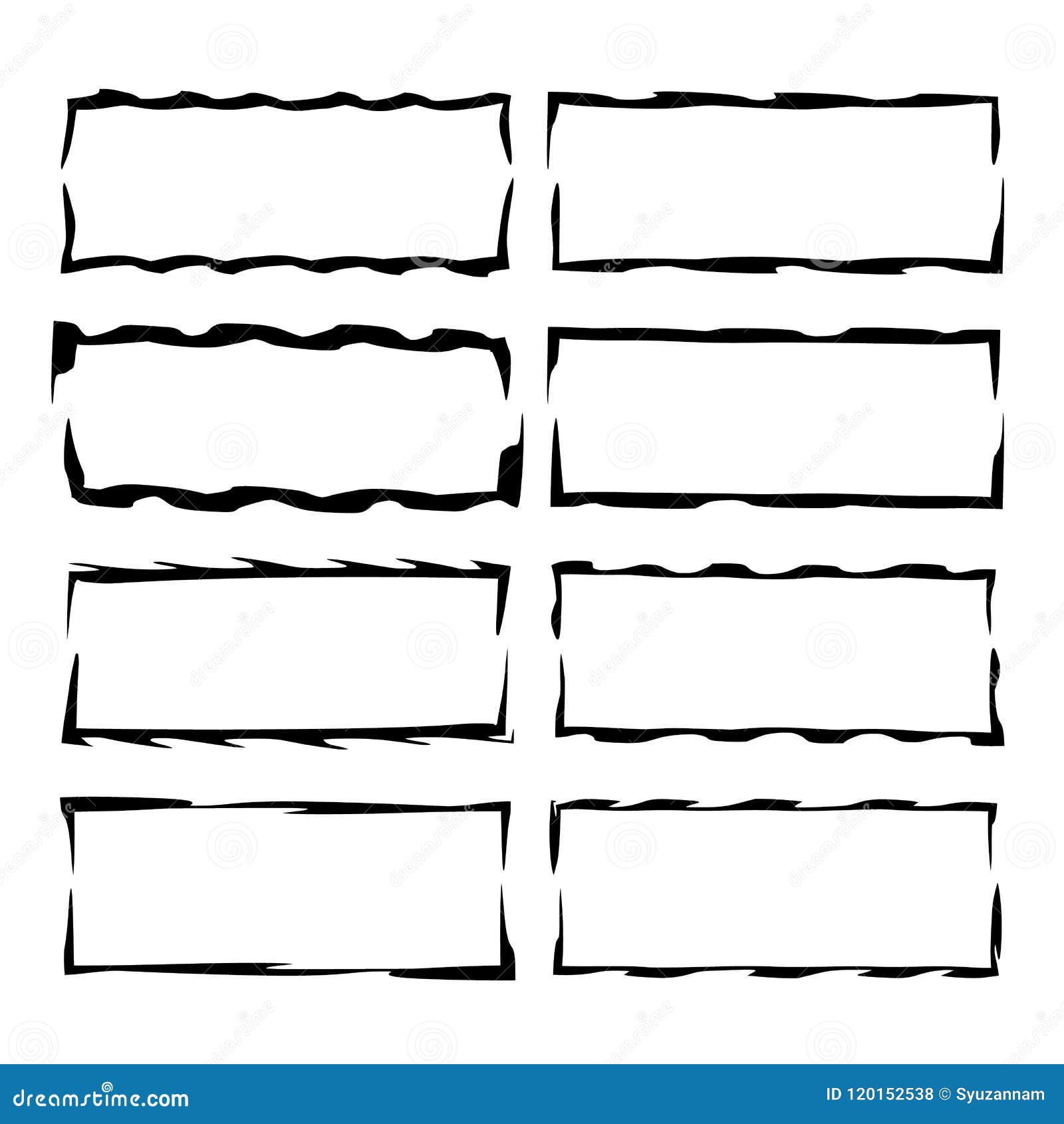 Set of Black Empy Grunge Frames. Vector Illustration. Stock Vector ... Set of Black Empy Grunge Frames. Vector Illustration. Stock Vector ...