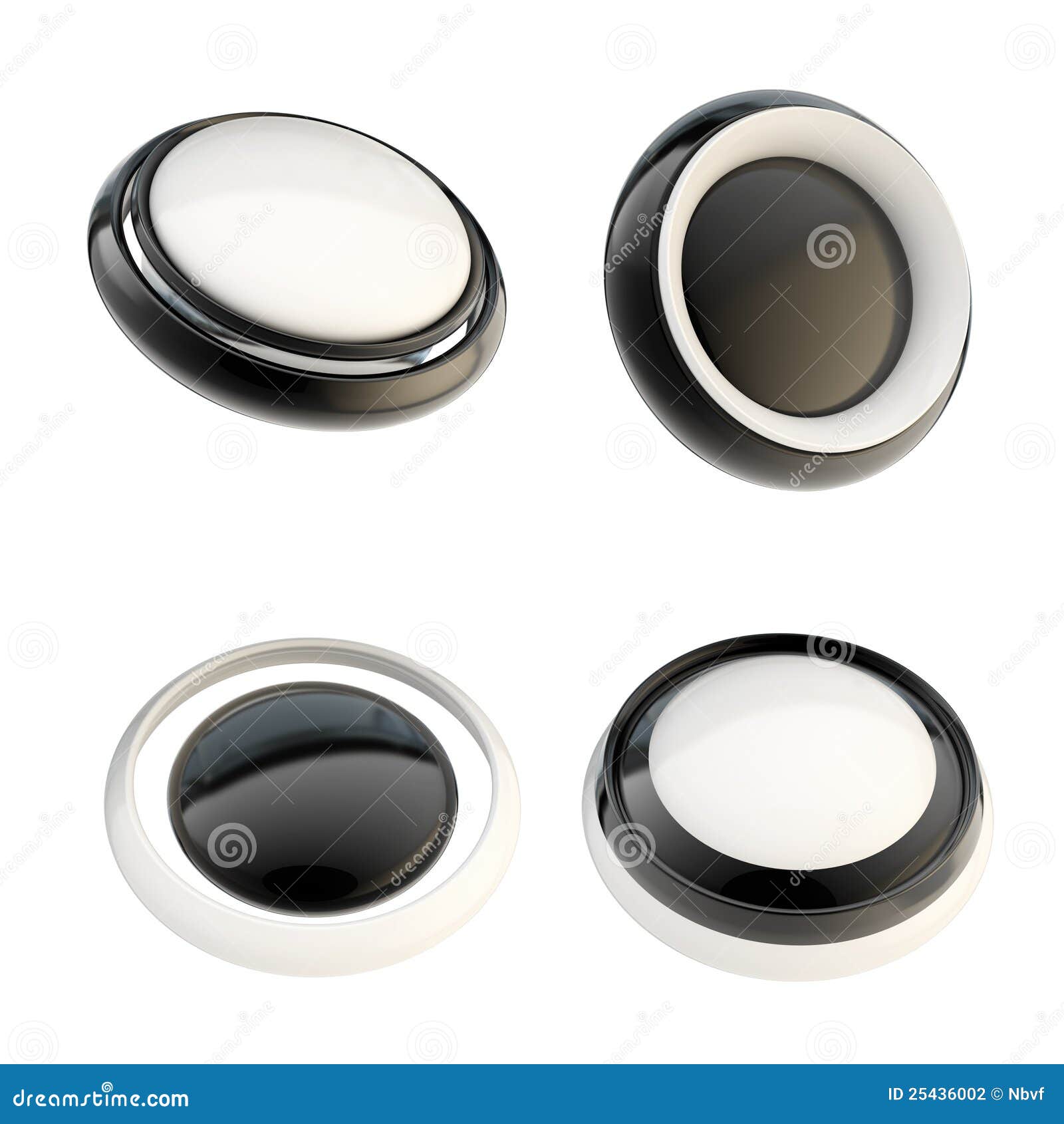 Set of Black Template Buttons Isolated Stock Illustration ...