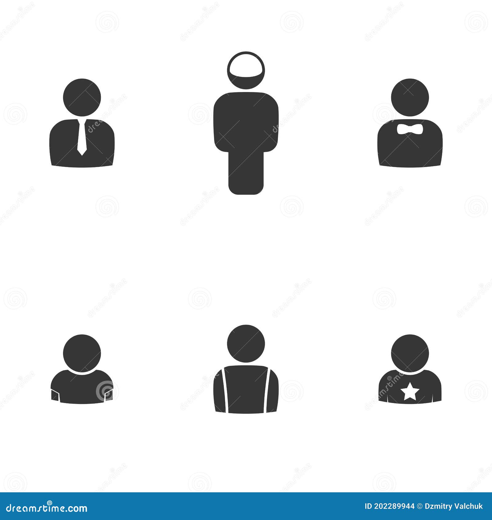 Simple Vector Icons. Flat Illustration on a Theme People Stock Vector ...