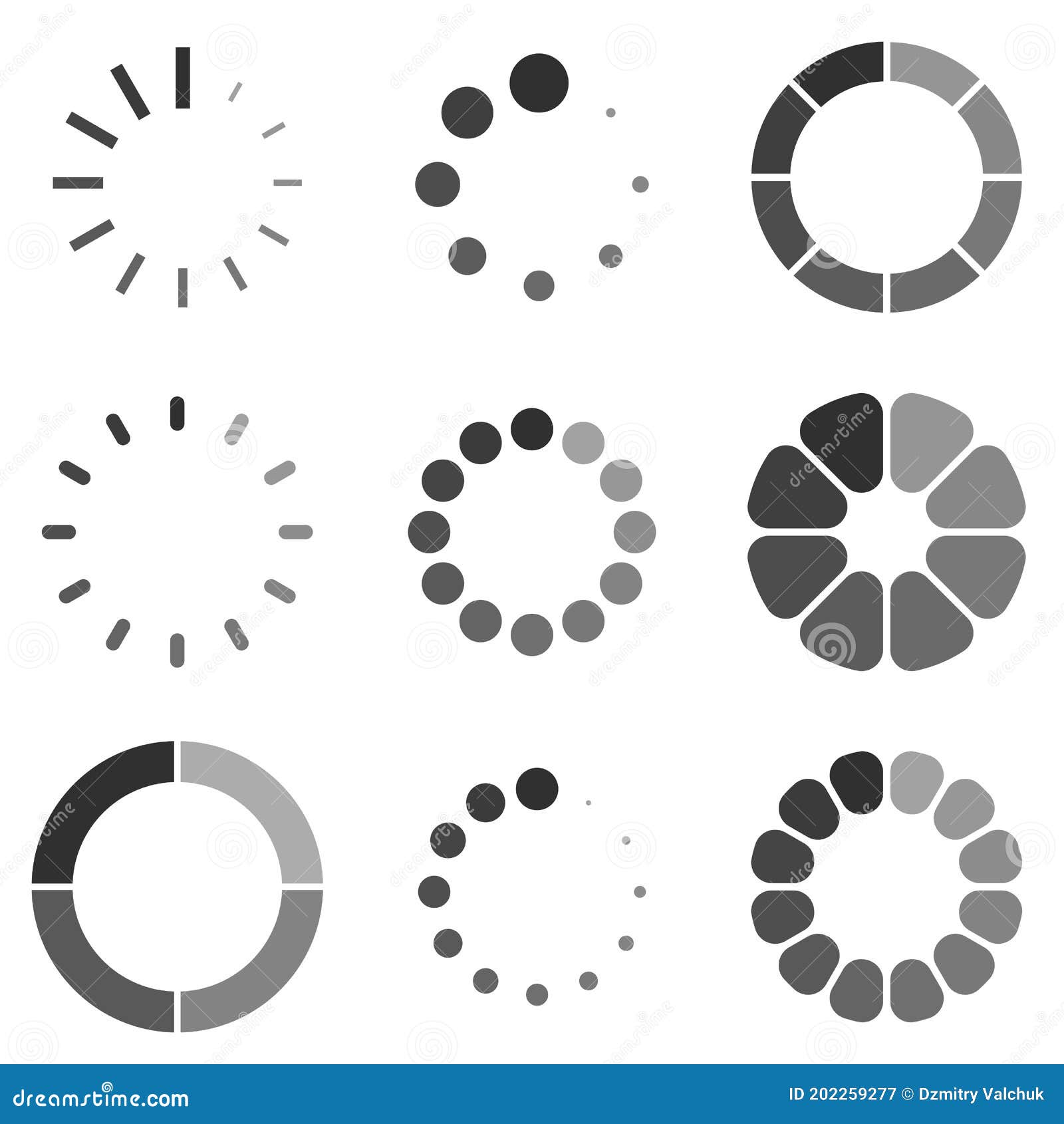 Vector Illustration on the Theme Preloader Stock Vector - Illustration ...