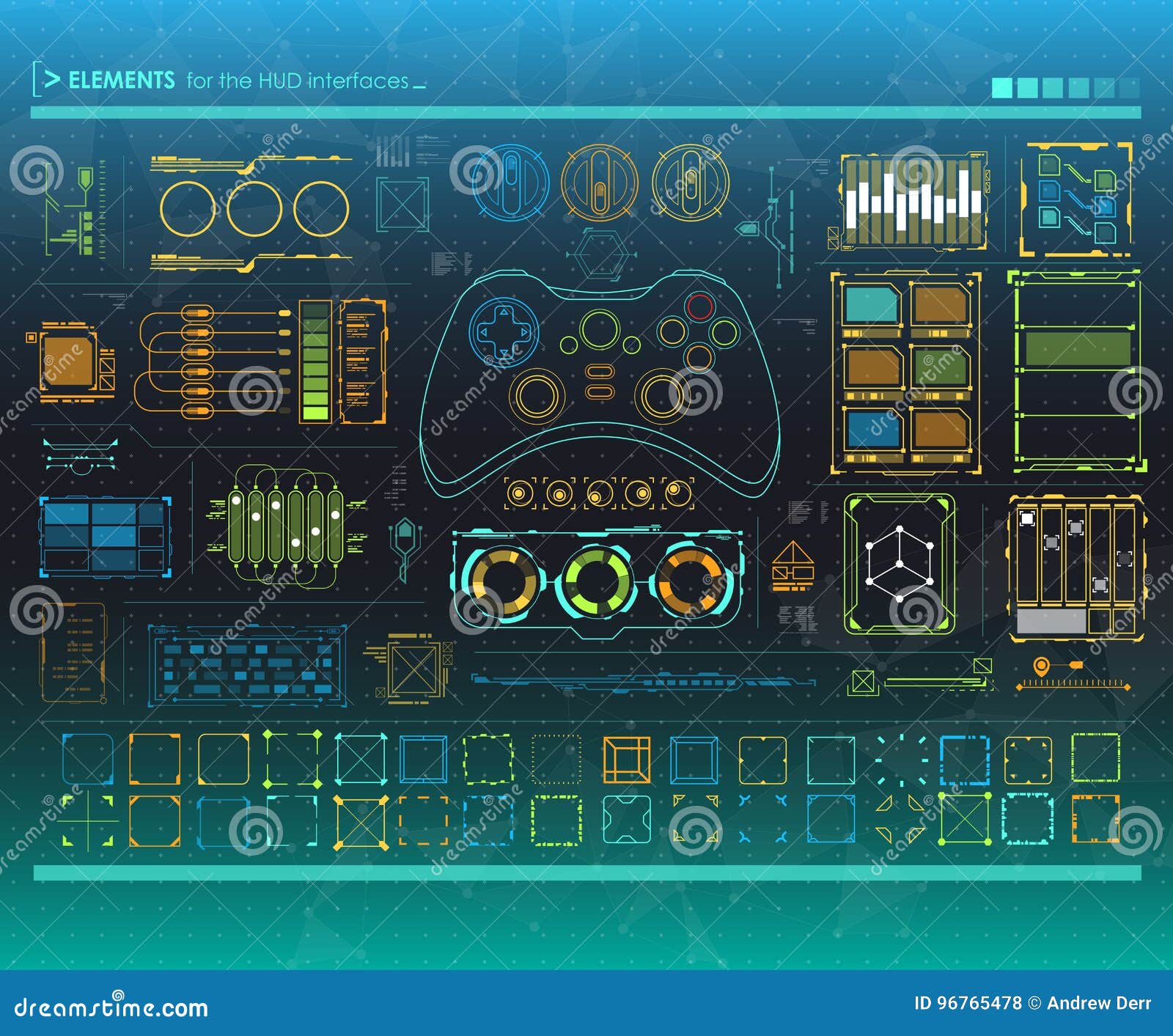 Display Game Pixel Interface Cartoon Vector | CartoonDealer.com #112582591