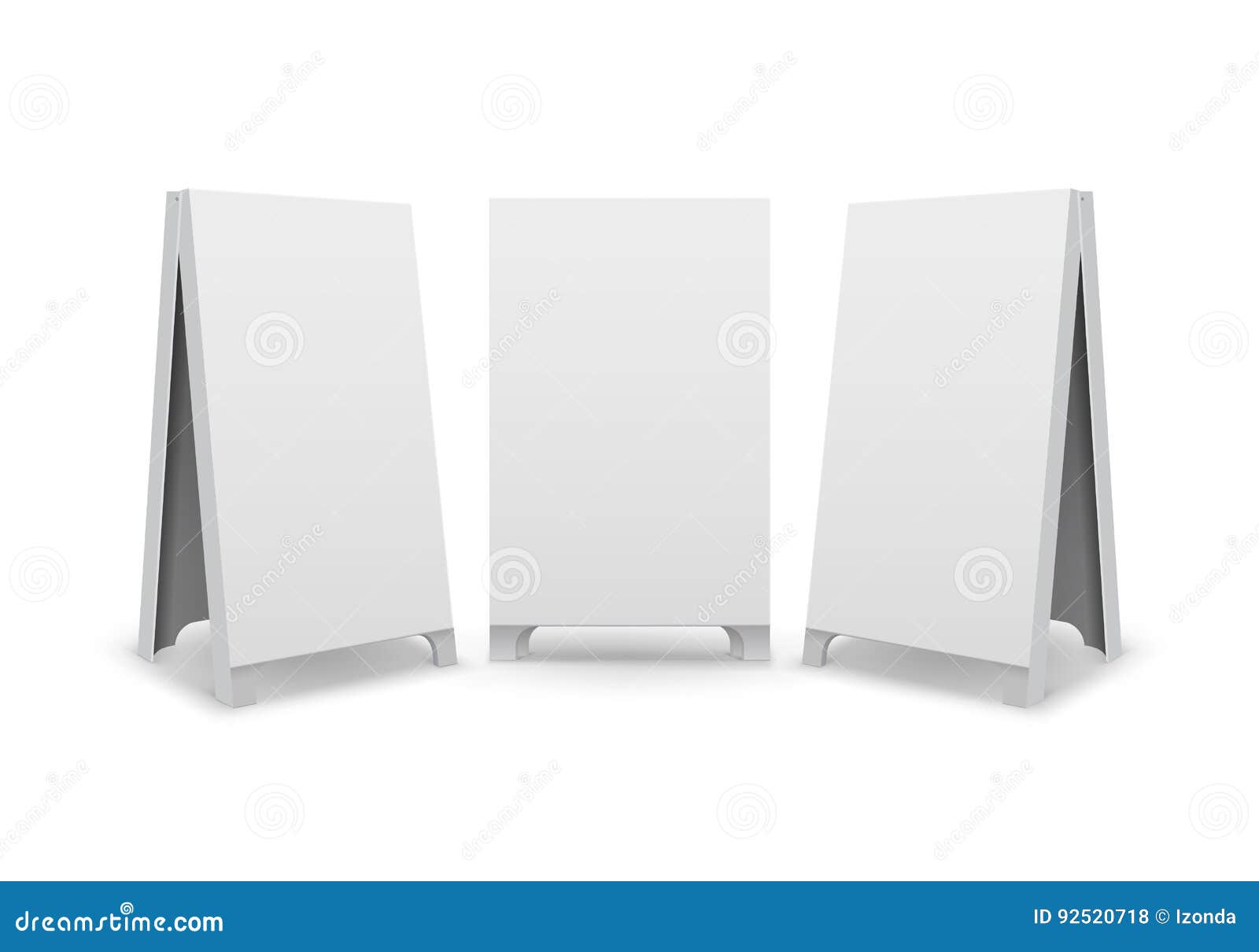 Advertising Street Stand. Empty Announcement Sandwich Stands From ...