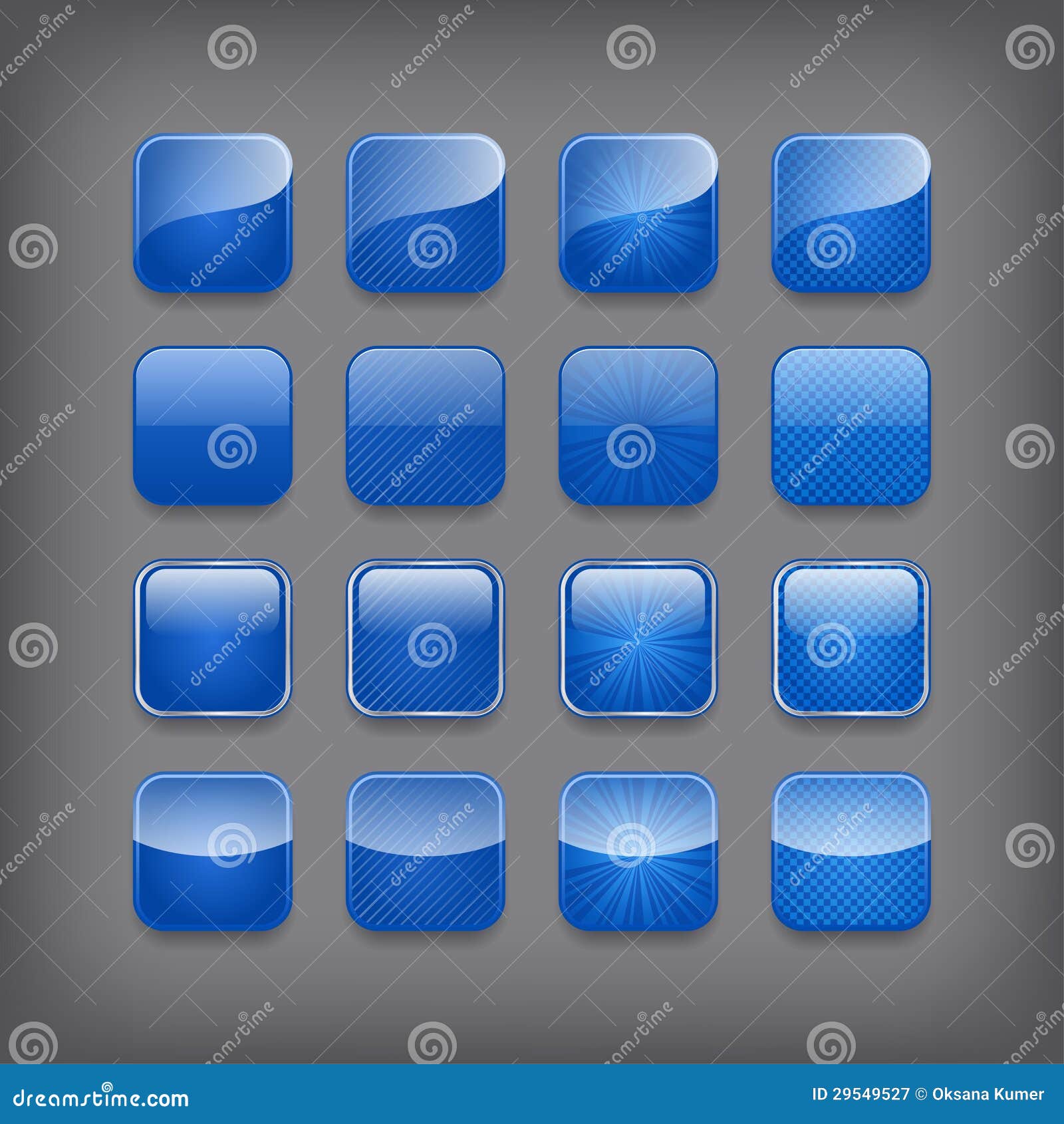 Blank Blue Box Template Royalty-Free Stock Photography | CartoonDealer ...