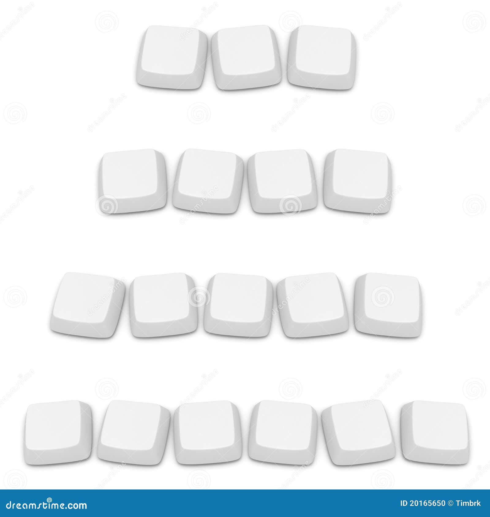 Set of blank keys stock illustration. Illustration of white - 20165650