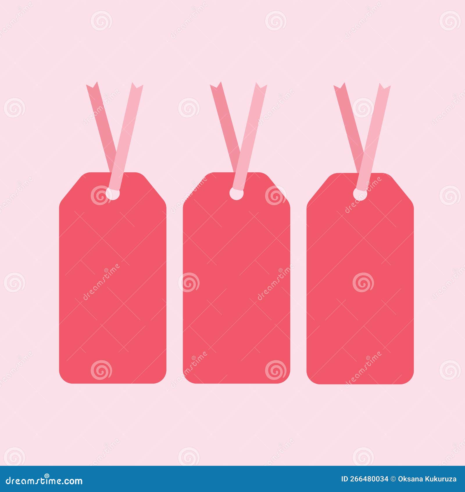 Set of Blank Labels, Gift Tag for a Present. Vector Illustration. Stock ...