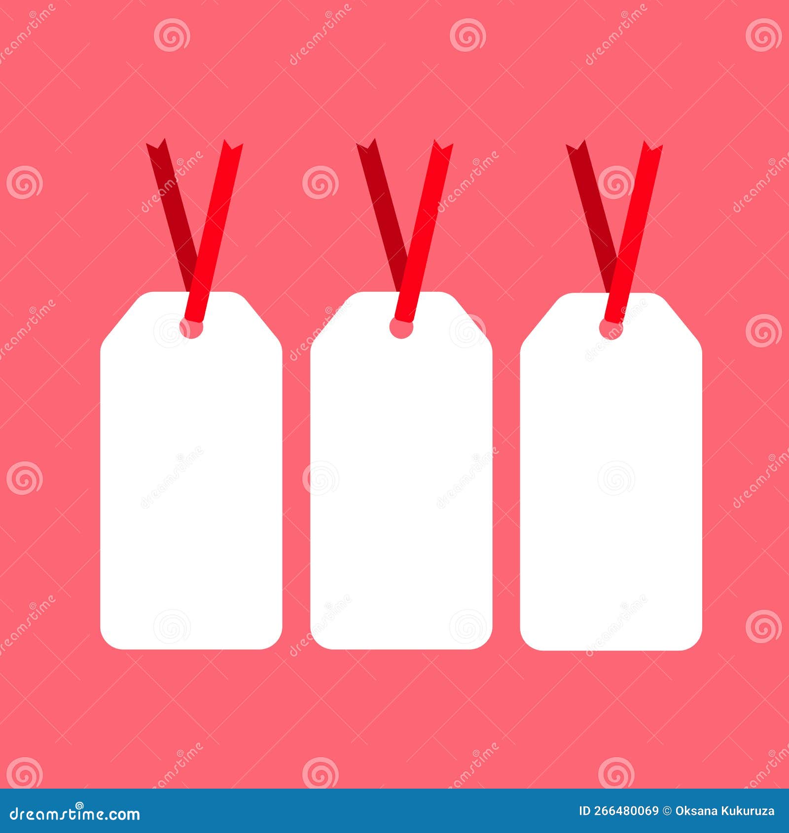 Set of Blank Labels, Gift Tag for a Present. Vector Illustration. Stock ...