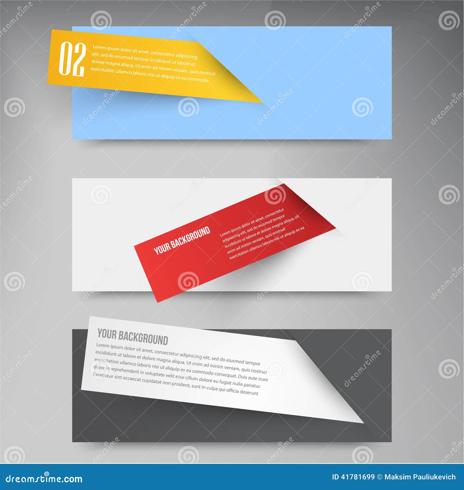 Set of Blank Rectangle Labels. Acute Corners Stock Vector ...