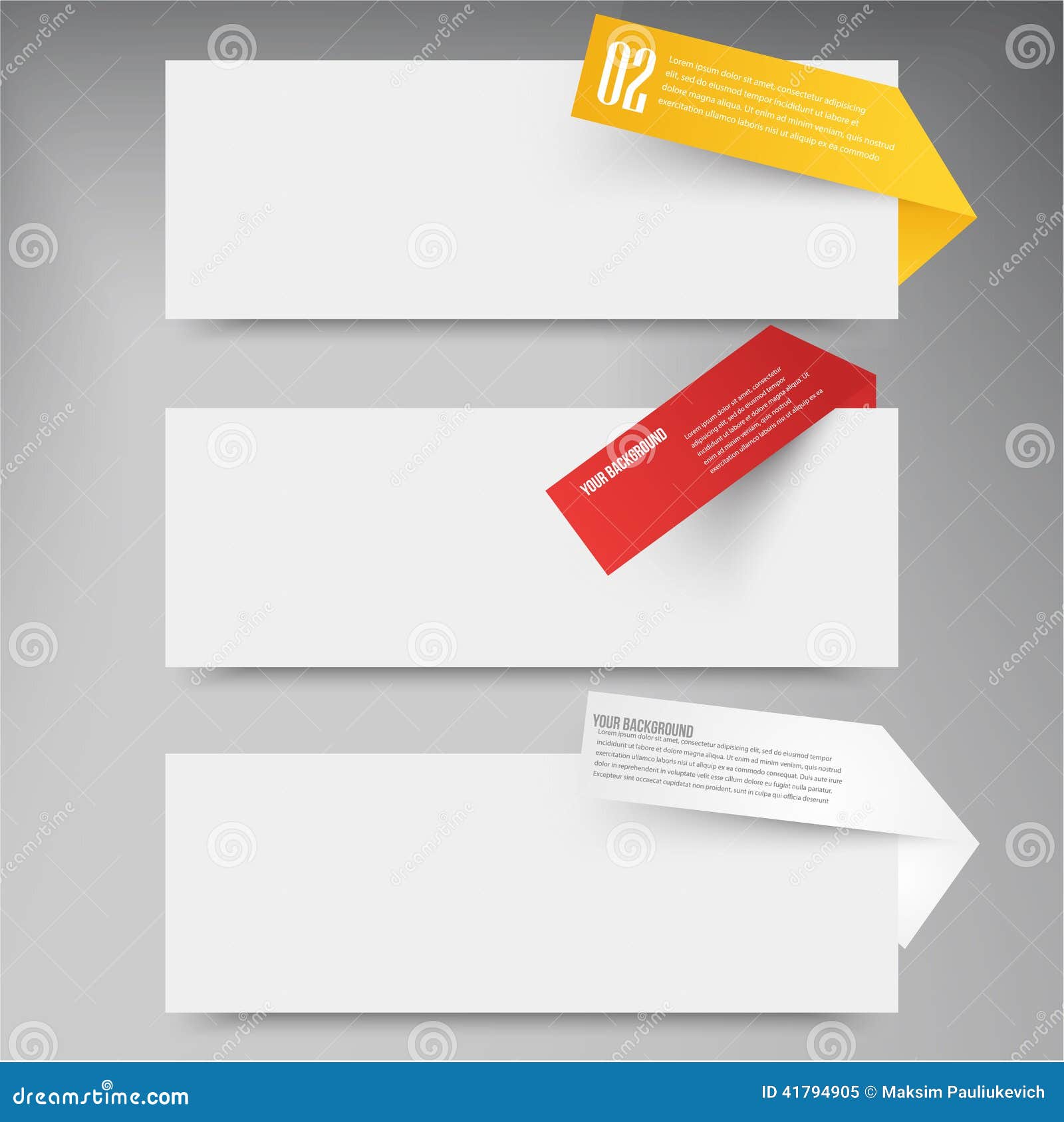 Set of Blank Rectangle Labels. Acute Corners Stock Vector ...