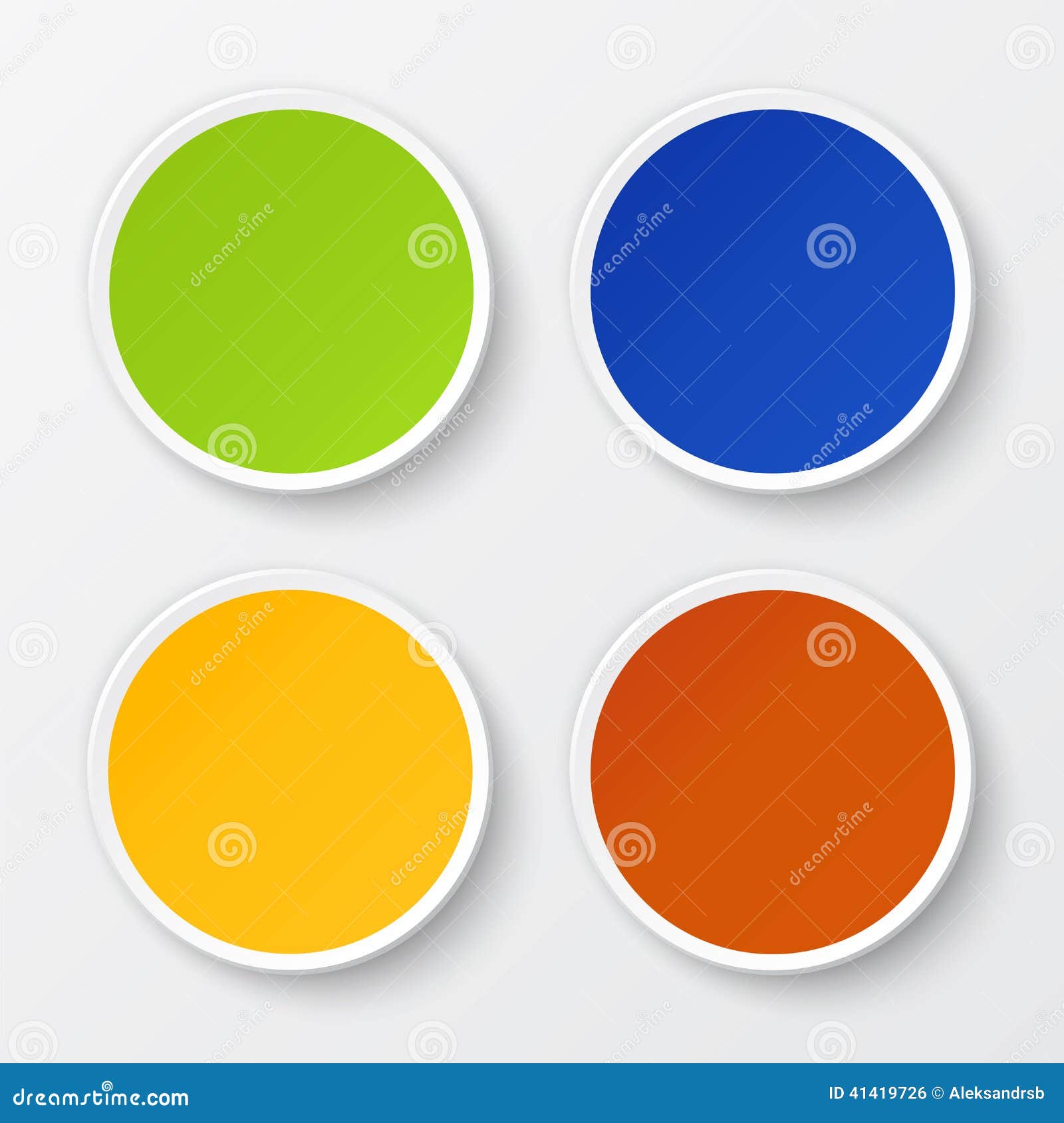 Set of blank stickers stock vector. Illustration of price - 41419726
