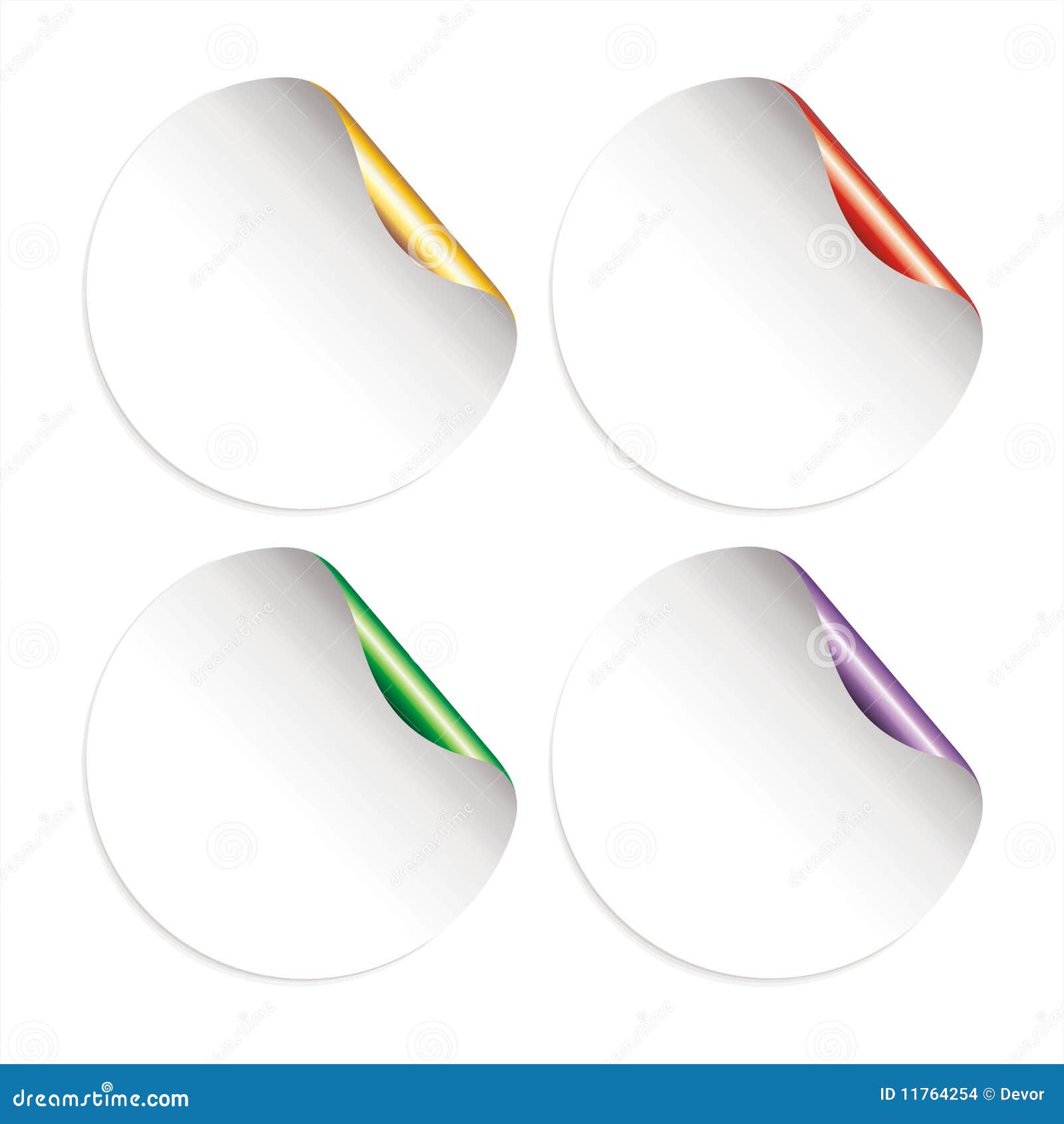 Set of Blank Vector Stickers Stock Vector - Illustration of icon, sale ...