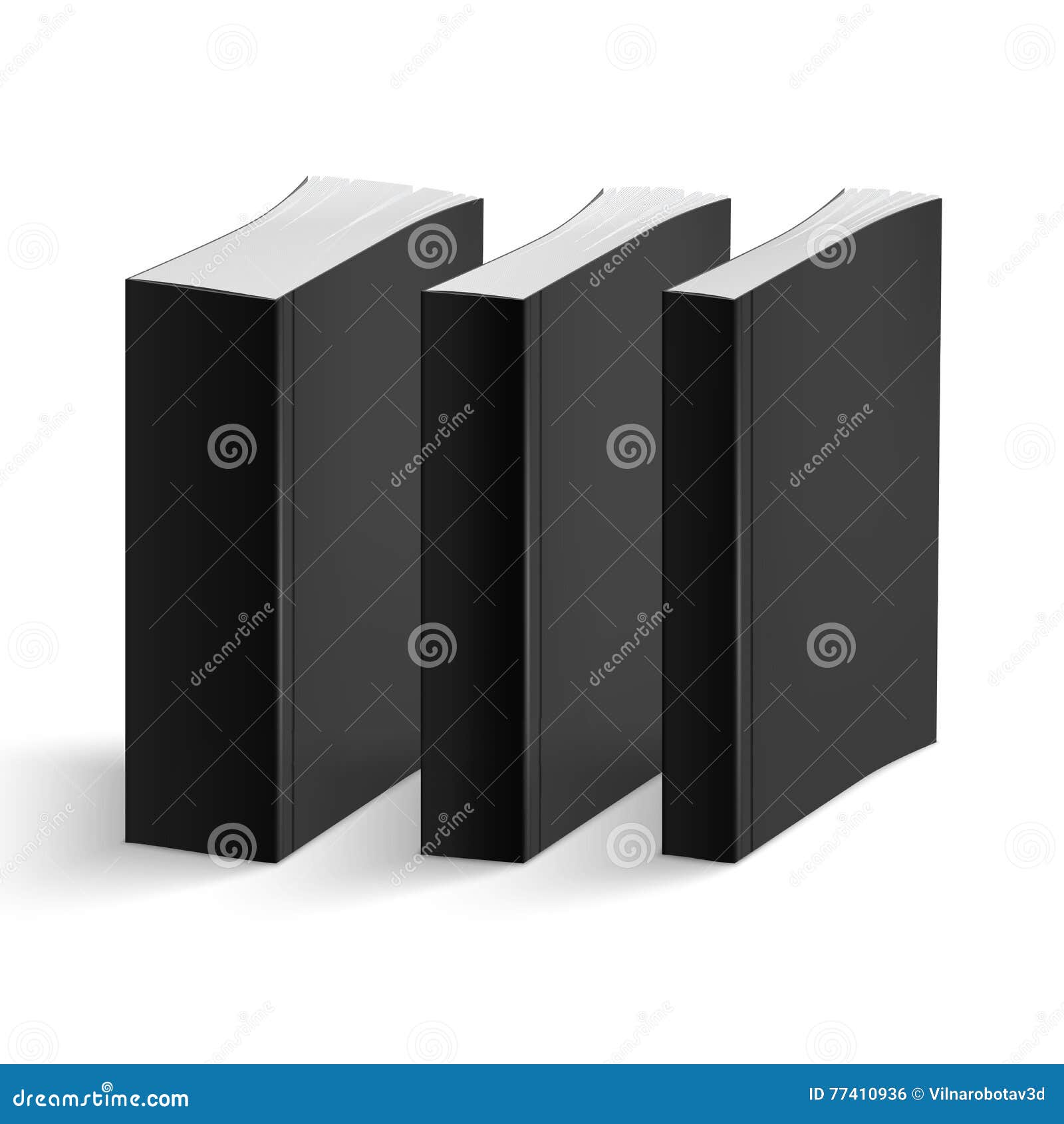 Set of Blank Vertical Books Cover Template Stock Vector - Illustration ...