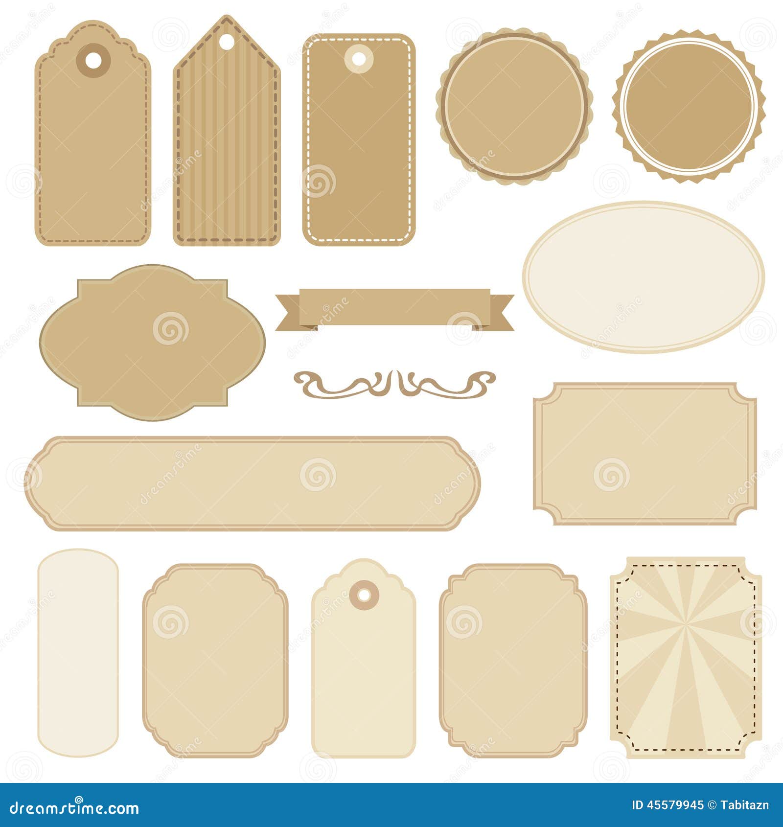 Set of Blank Vintage Frames, Tags and Labels, S Stock Vector ... Set of Blank Vintage Frames, Tags and Labels, S Stock Vector ...