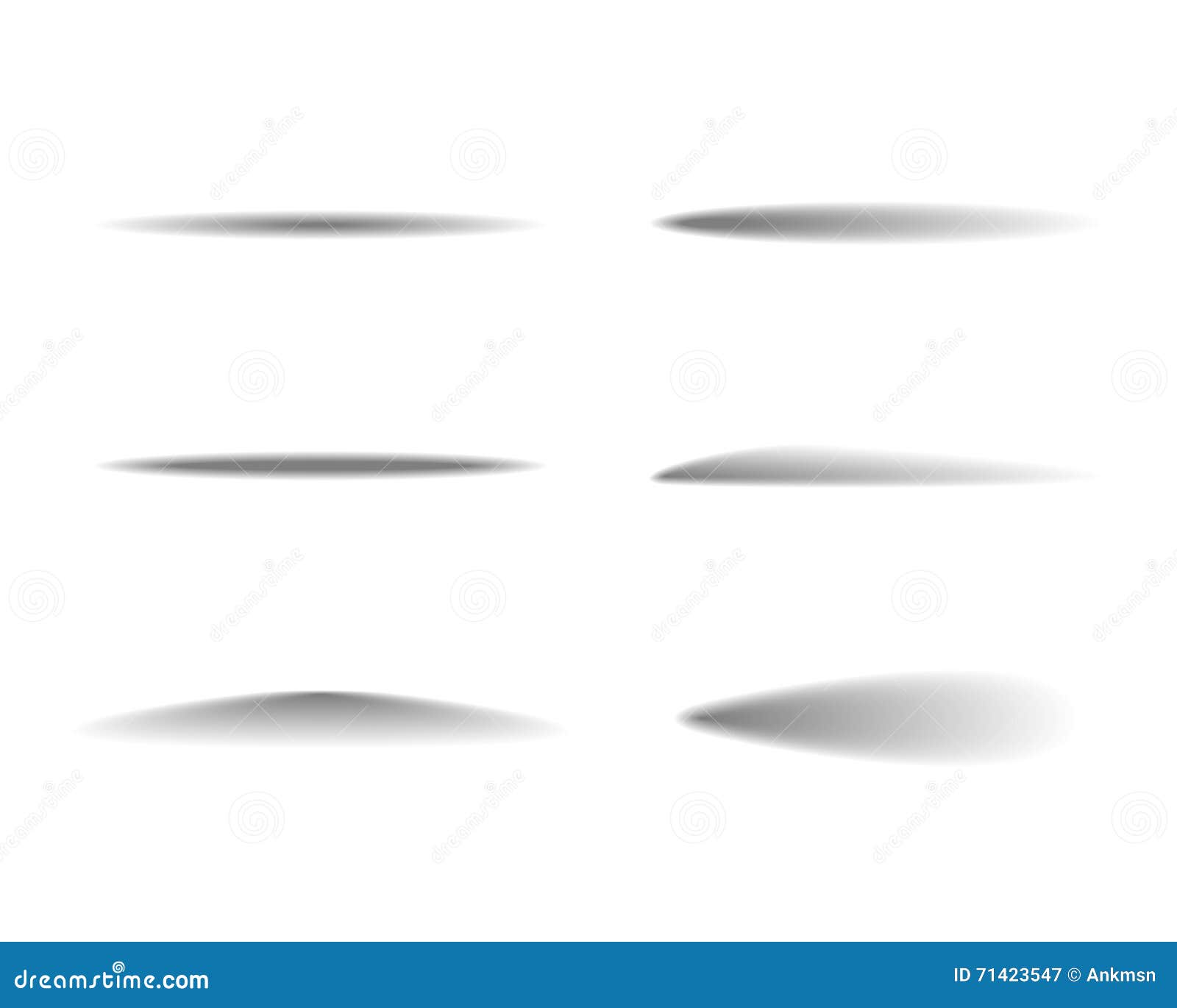 Set blend shadow stock vector. Illustration of sheet - 71423547