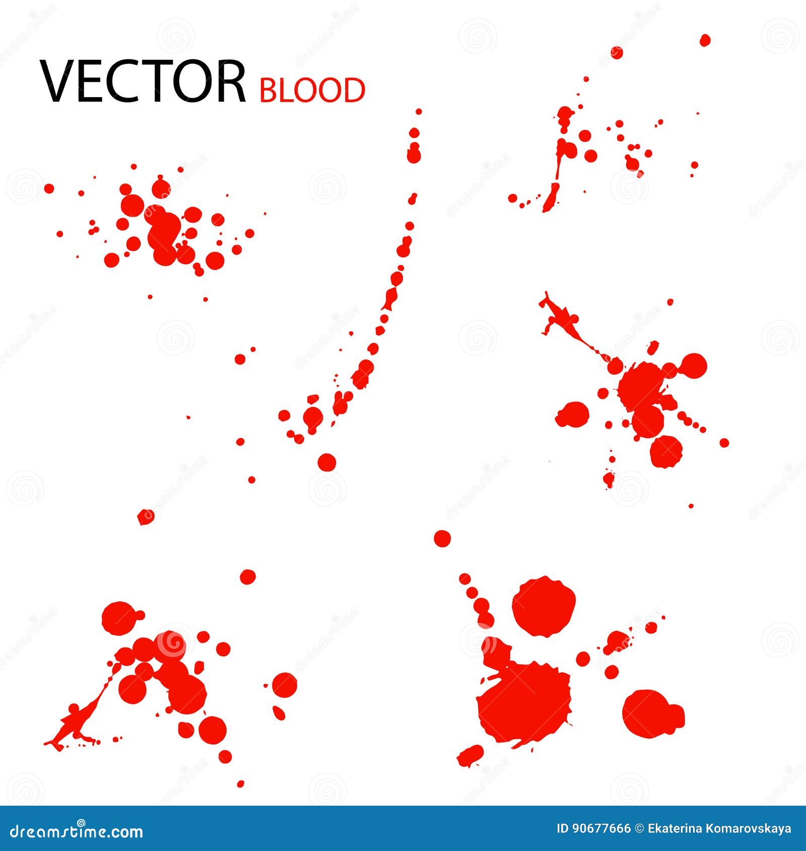 Set of blood stock vector. Illustration of shape, design - 90677666