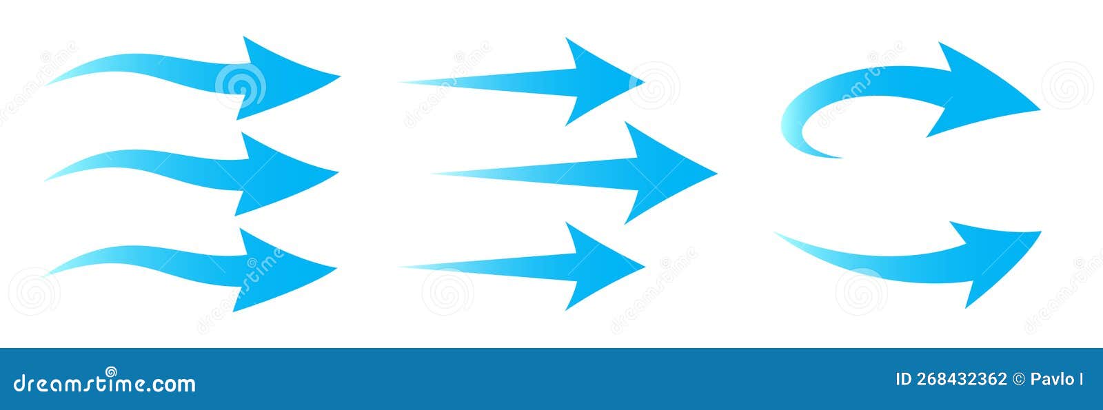 Air Flow Isolated Texture. White Wind Stream Waves Effect On Blue ...