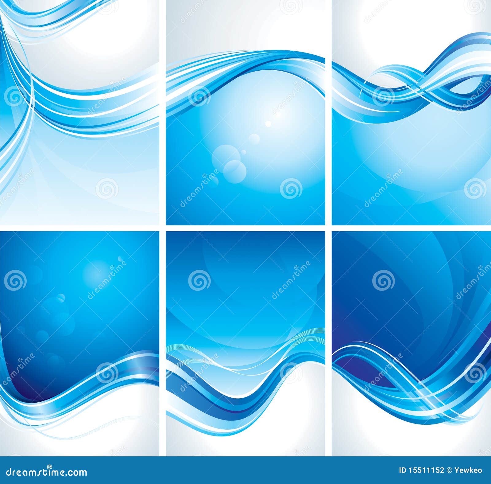 Set of Blue Background stock vector. Illustration of modern - 15511152