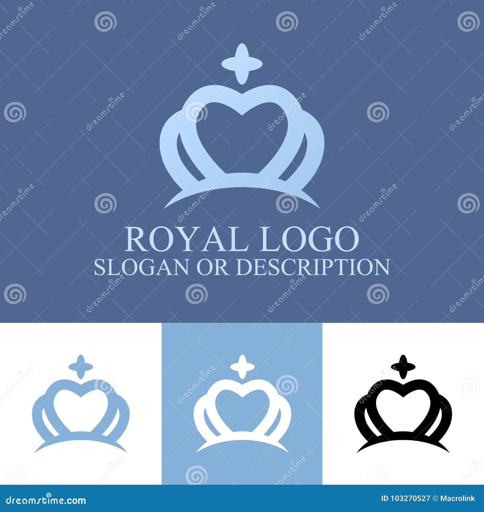Set of Blue Blazon - Vector Illustration Stock Vector - Illustration of ...
