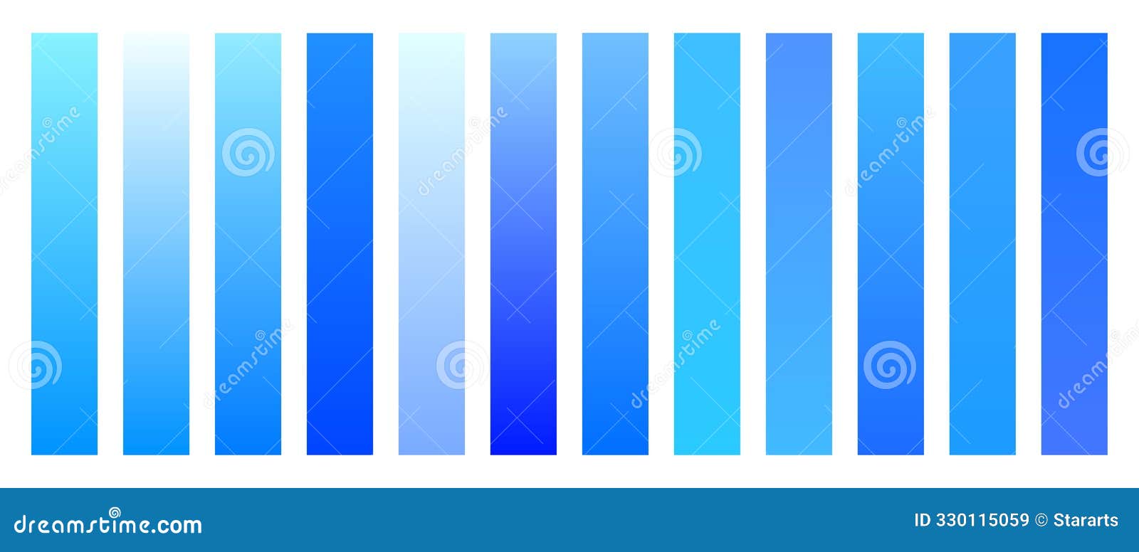 Set of Blue Color Shade Palette Backdrop for Presentation Stock ...