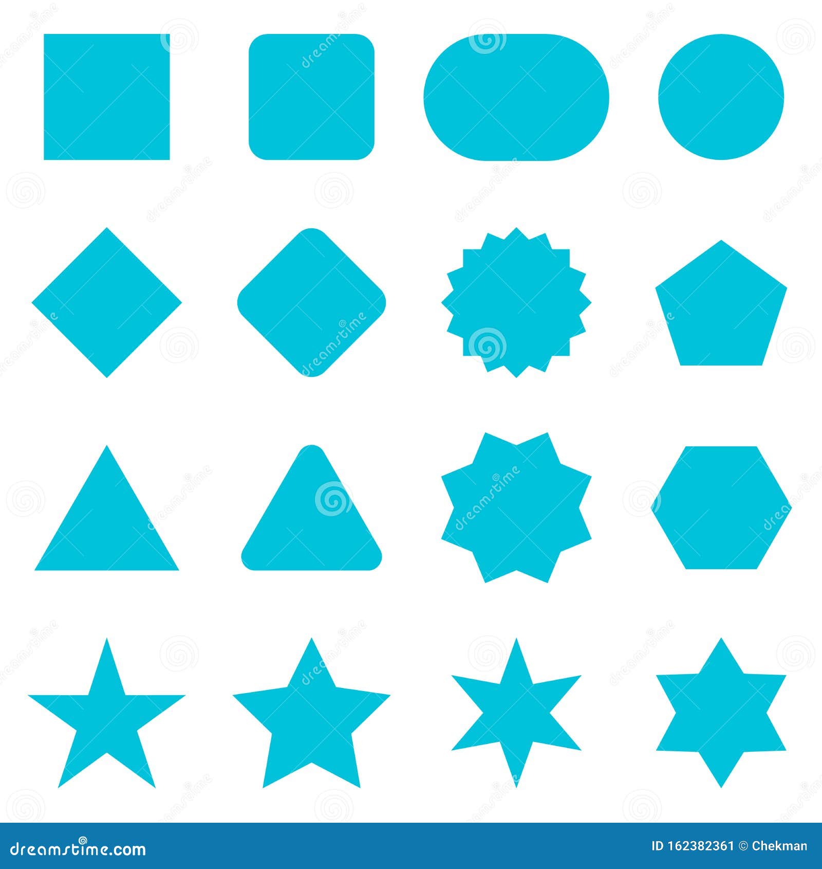 Set of Blue Icons Isolated - Vector Stock Illustration - Illustration ...