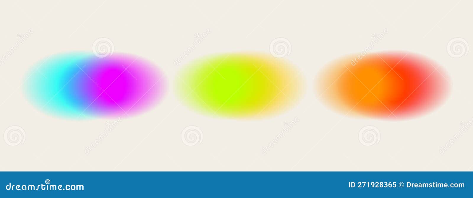 Set of Blurred Colorful Abstract Spots, Frame Stock Vector ...