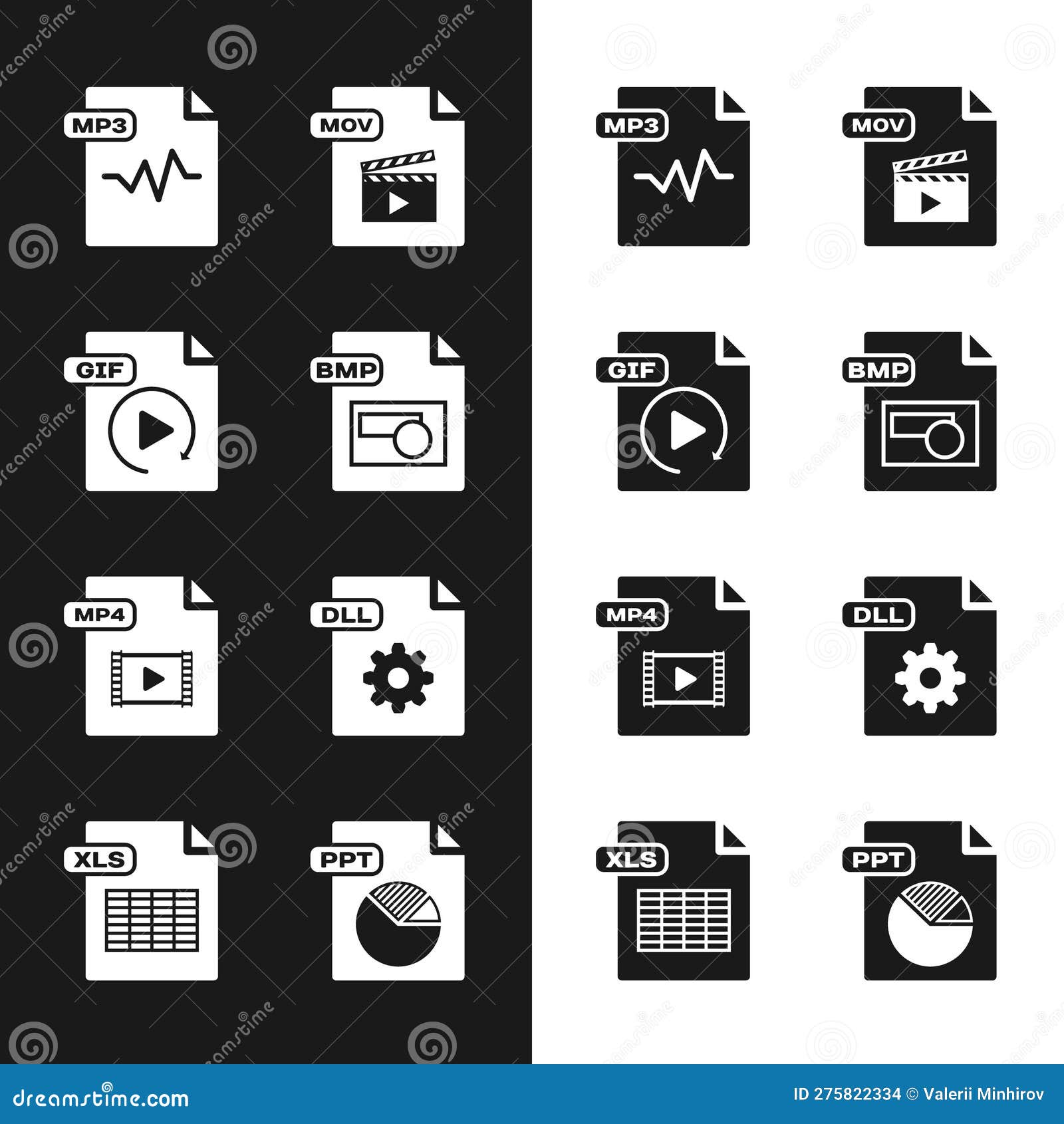 Set BMP File Document, GIF, MP3, MOV, MP4, DLL, PPT and XLS Icon ... Set BMP File Document, GIF, MP3, MOV, MP4, DLL, PPT and XLS Icon ...