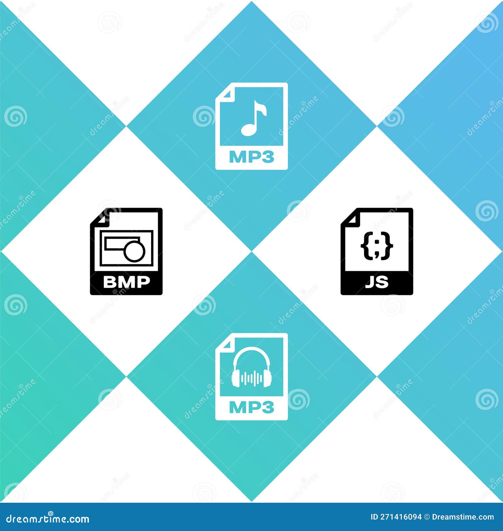 Set BMP File Document, MP3, and JS Icon. Vector Stock Vector ... Set BMP File Document, MP3, and JS Icon. Vector Stock Vector ...