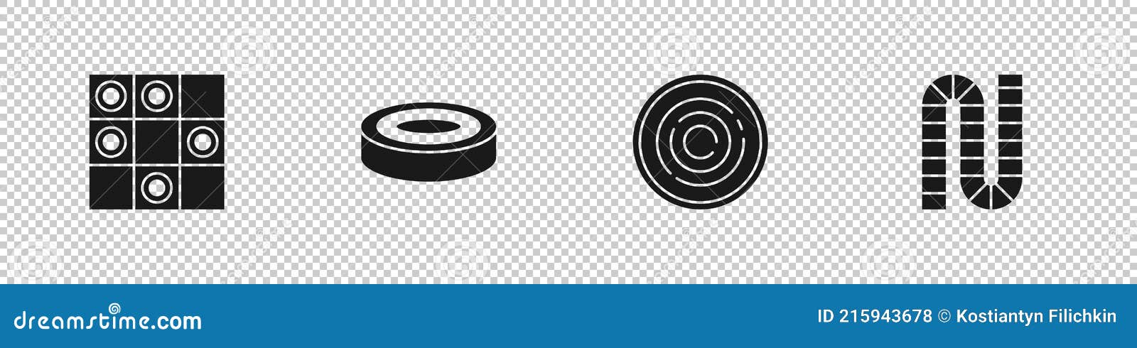 Set Board Game of Checkers, Checker Chips, and Icon. Vector Stock ...