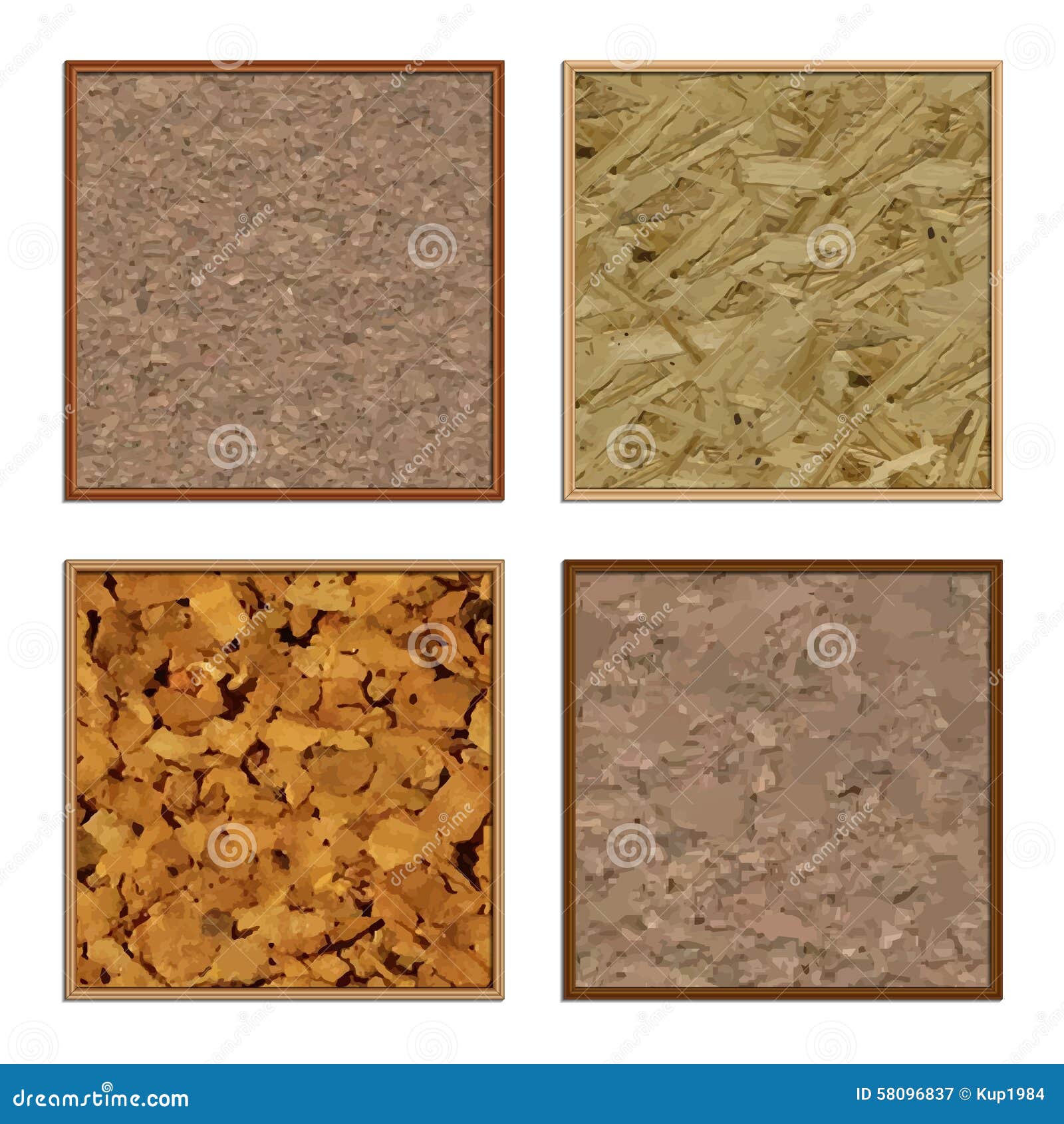 Set Boards of Cork, Illustration. Stock Vector - Illustration of ...
