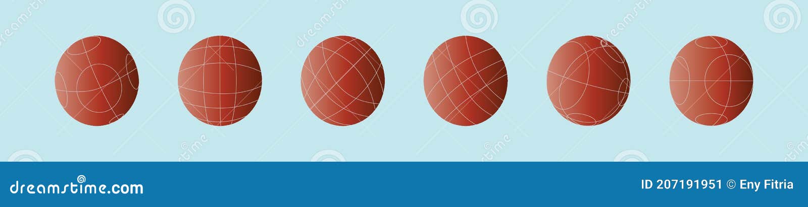 Set of Bocce Ball Cartoon Icon Design Template with Various Models ...