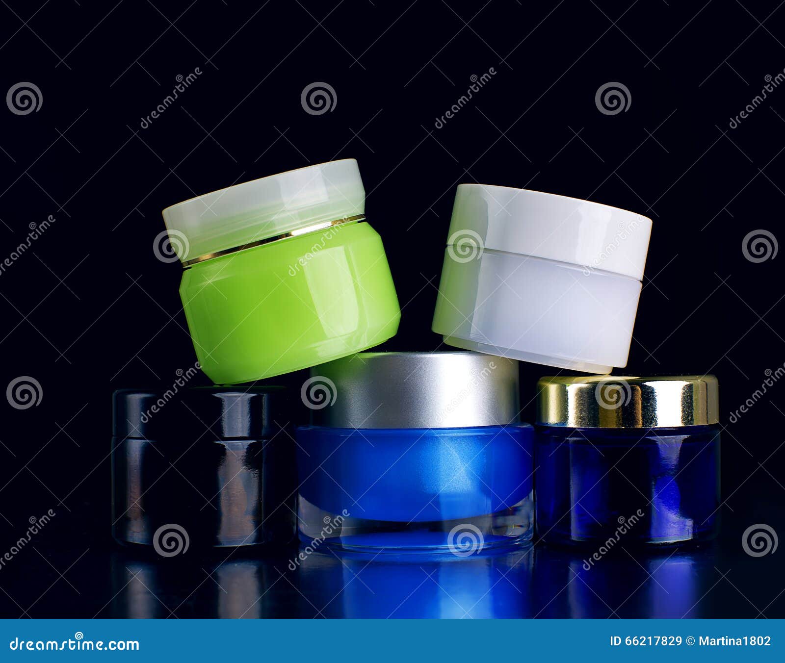Set of body creams stock image. Image of dark, green - 66217829