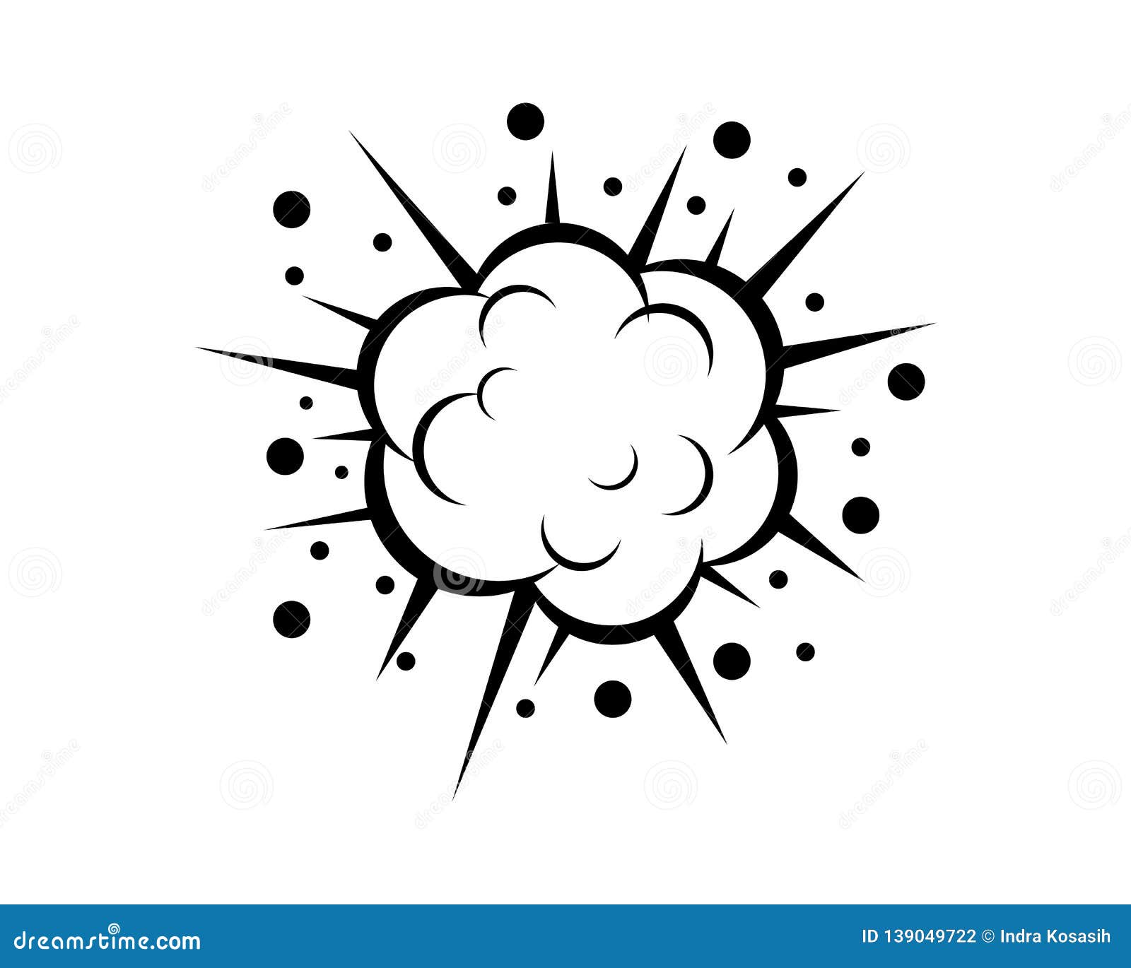Set of Bomb Explosion Vector Logo Icon Illustration Stock Vector ...