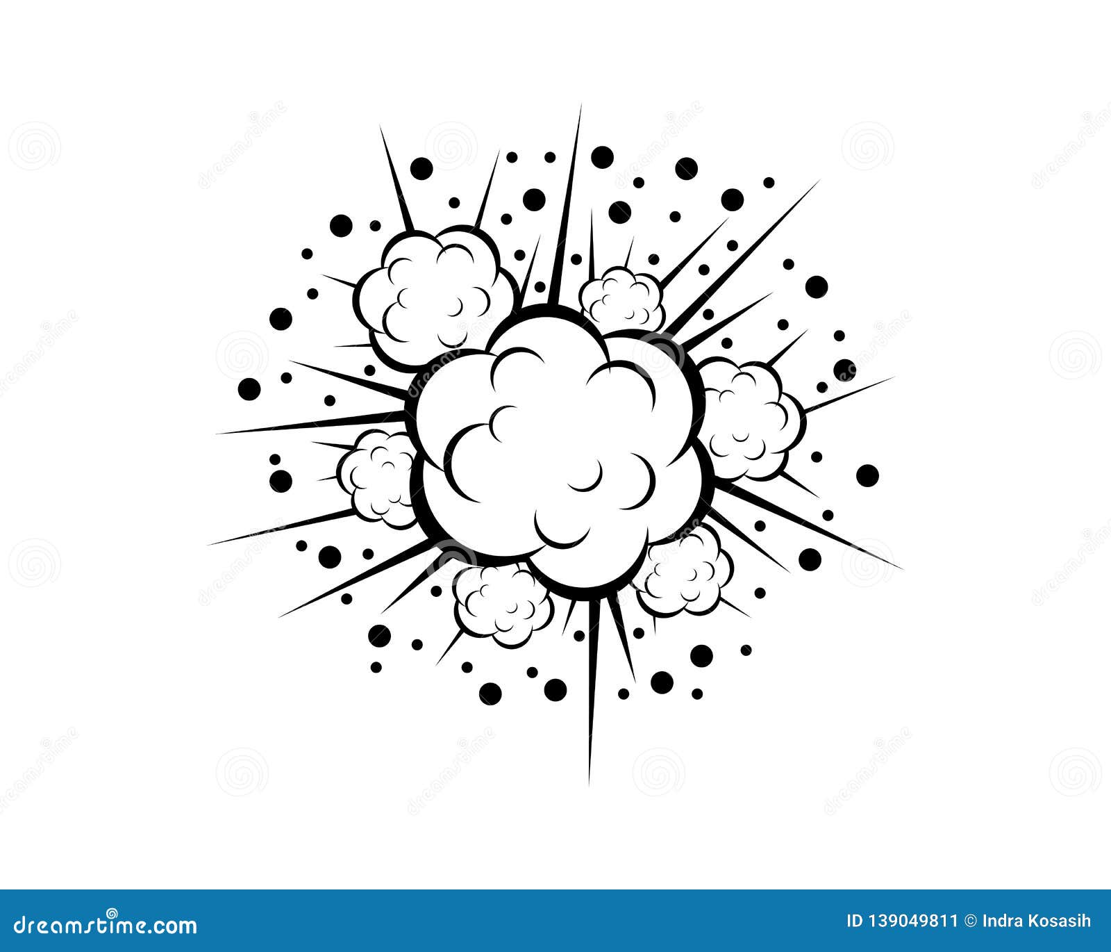 Set of Bomb Explosion Vector Logo Icon Illustration Stock Vector ...