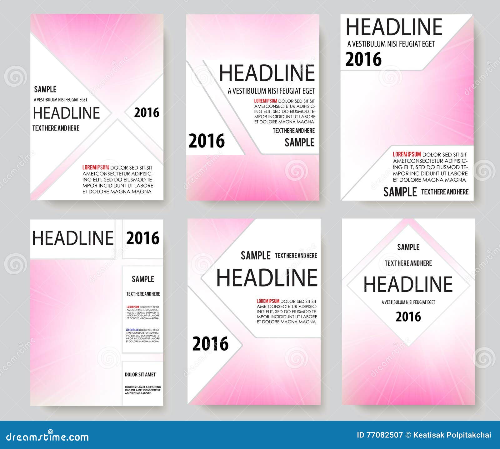 Set Book Cover Presentation Stock Vector - Illustration of booklet ...