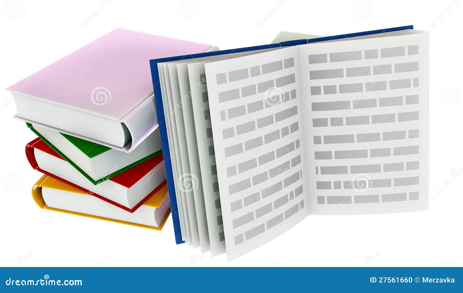 Set of books stock illustration. Illustration of document - 27561660