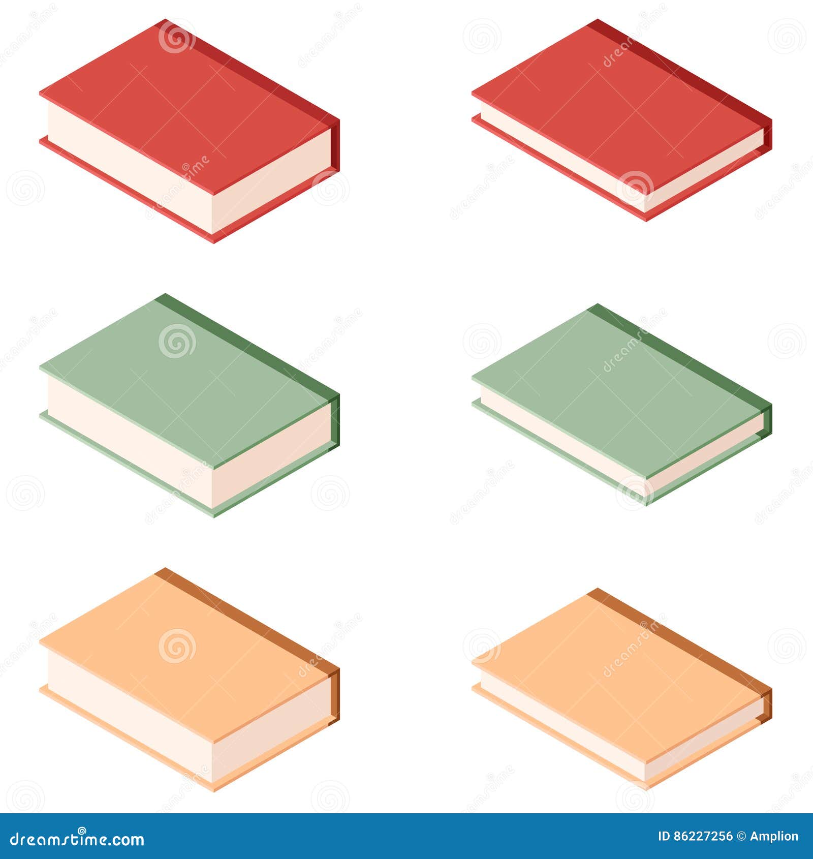 Set of Books Isometric Icons2 Stock Vector - Illustration of novel ...