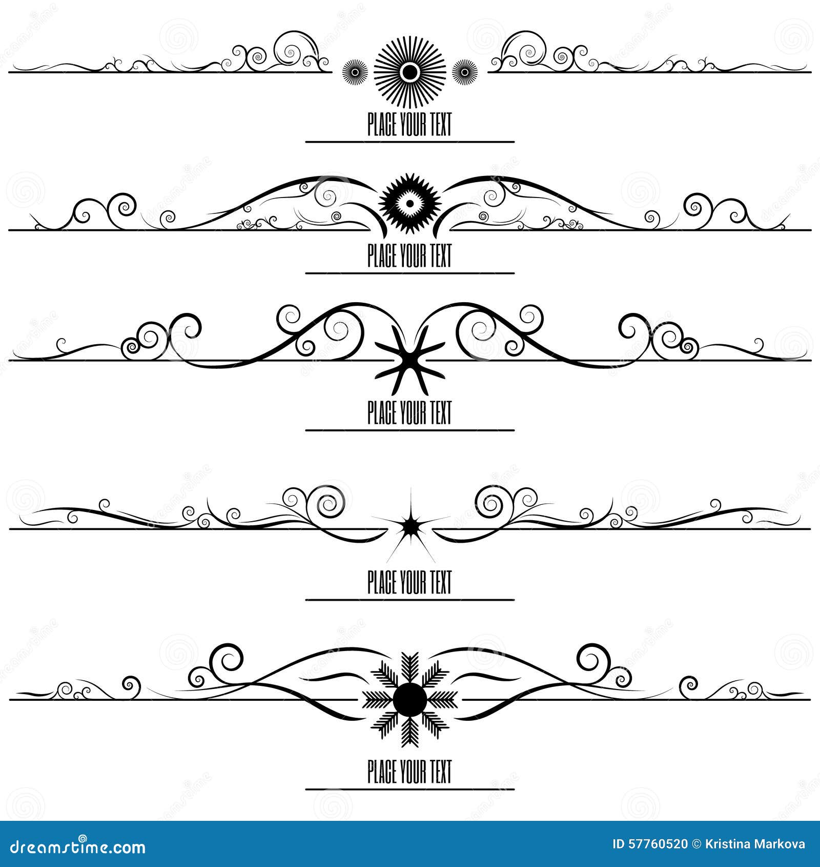 Set Border Design Element Vector Illustration | CartoonDealer.com #57760520