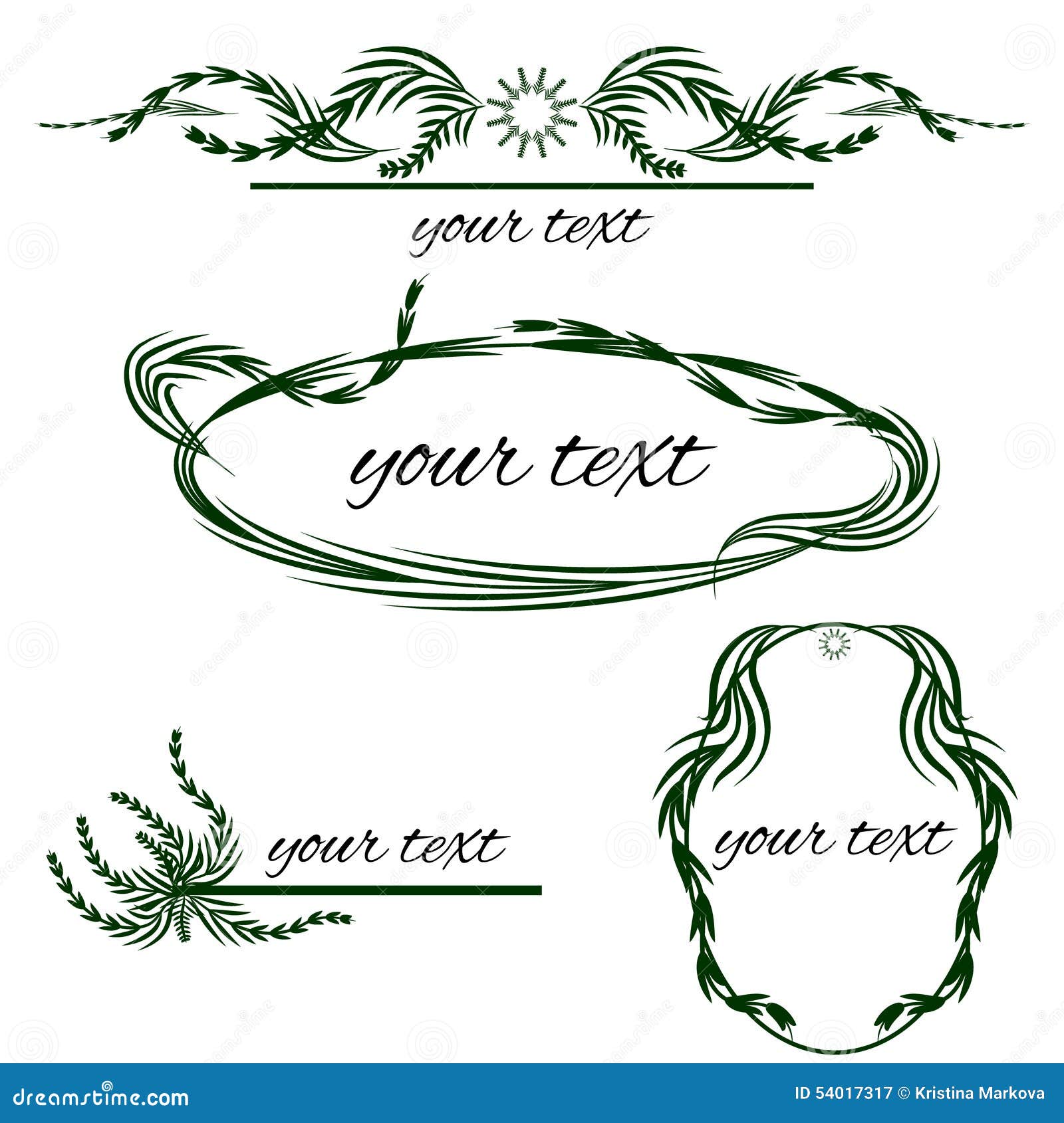 Set Border Design Element stock vector. Illustration of panel - 54017317