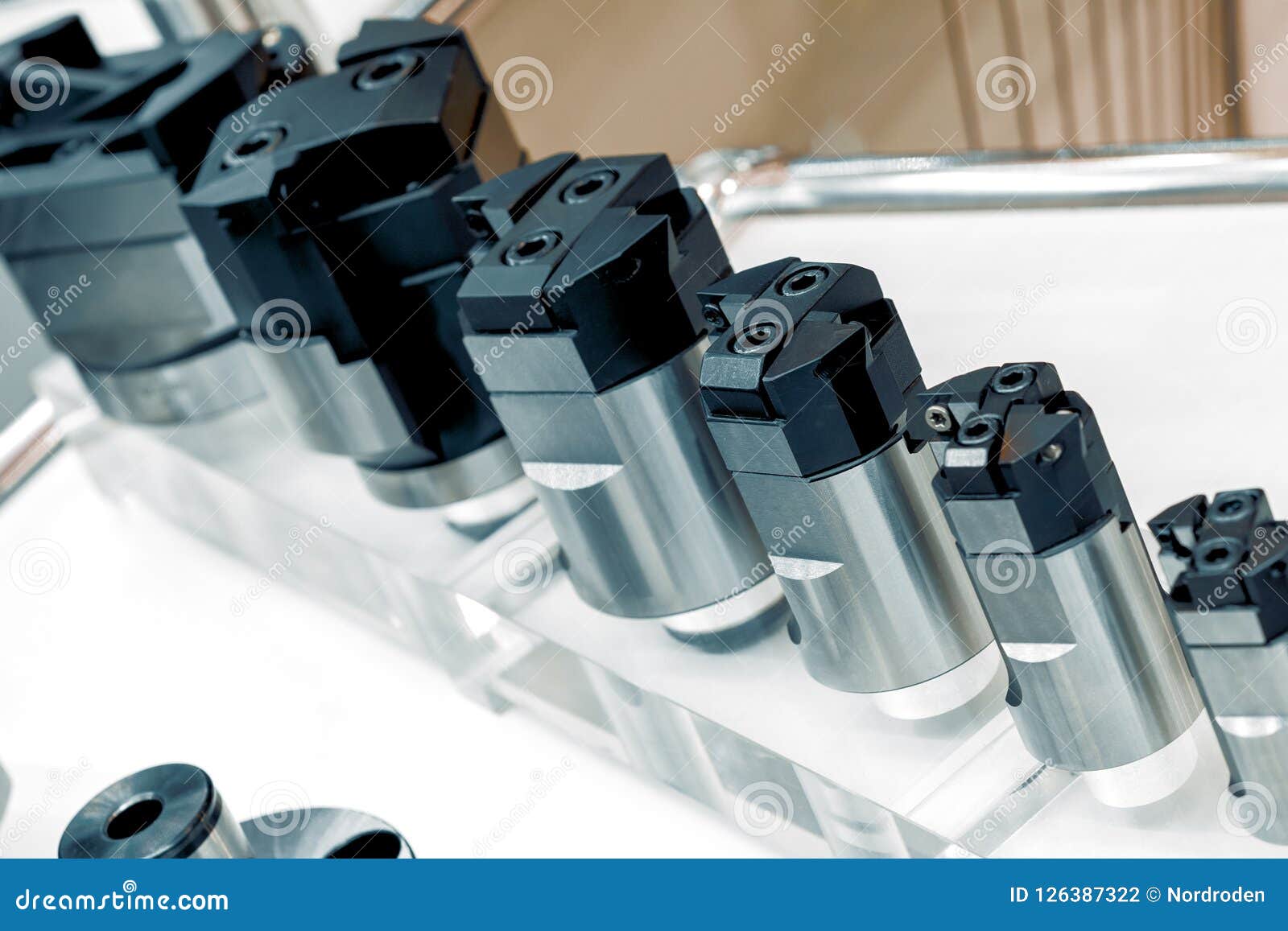 Set of Boring Heads for Modern CNC Machine Tools Stock Photo - Image of ...